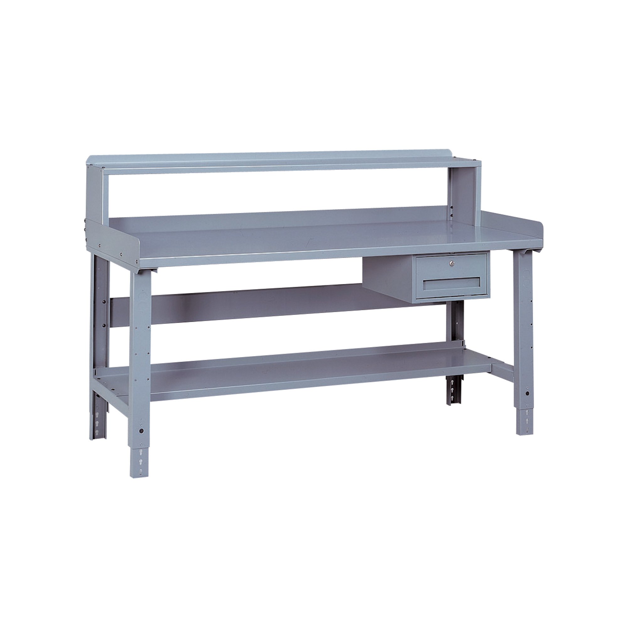 Tennsco Adjustable Workbench — Steel Top, 60in.W x 30in.D, Model# WBA-1 ...