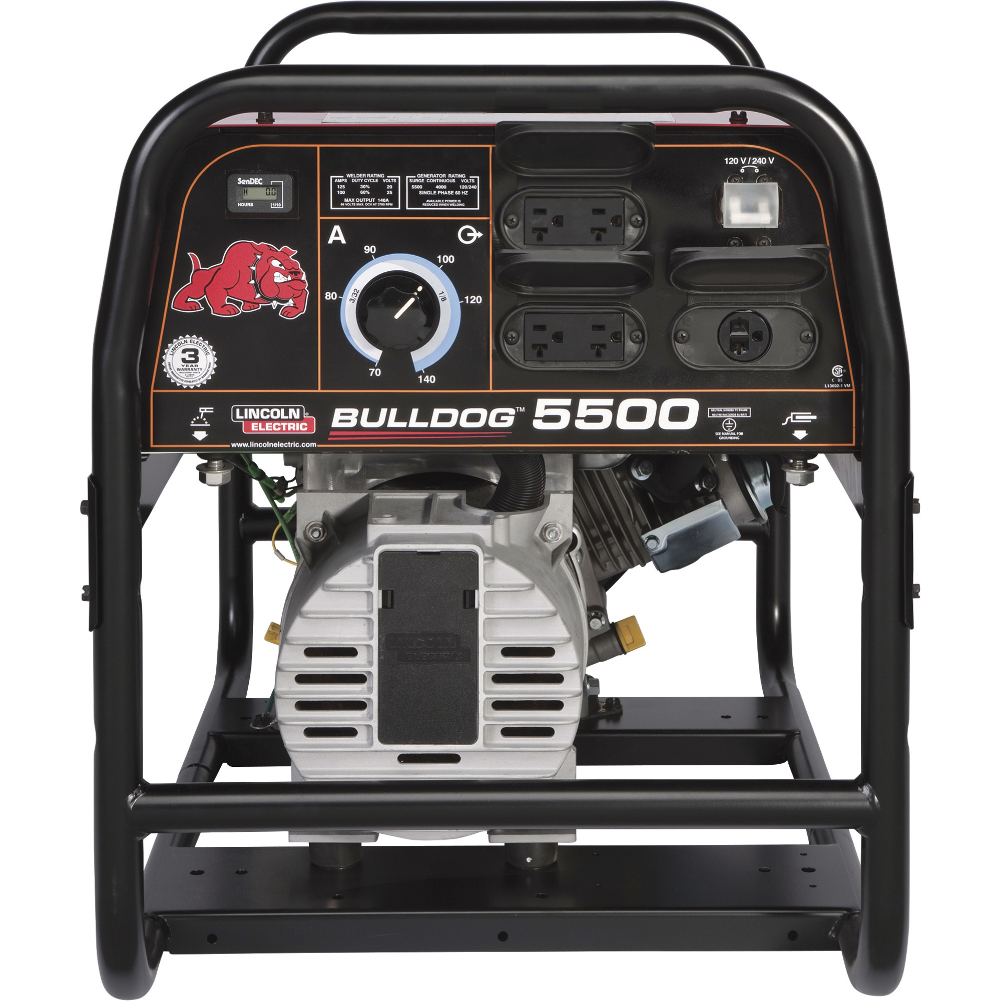 Lincoln Electric Bulldog 5500 Arc Welder/Generator with 277CC Kohler ...