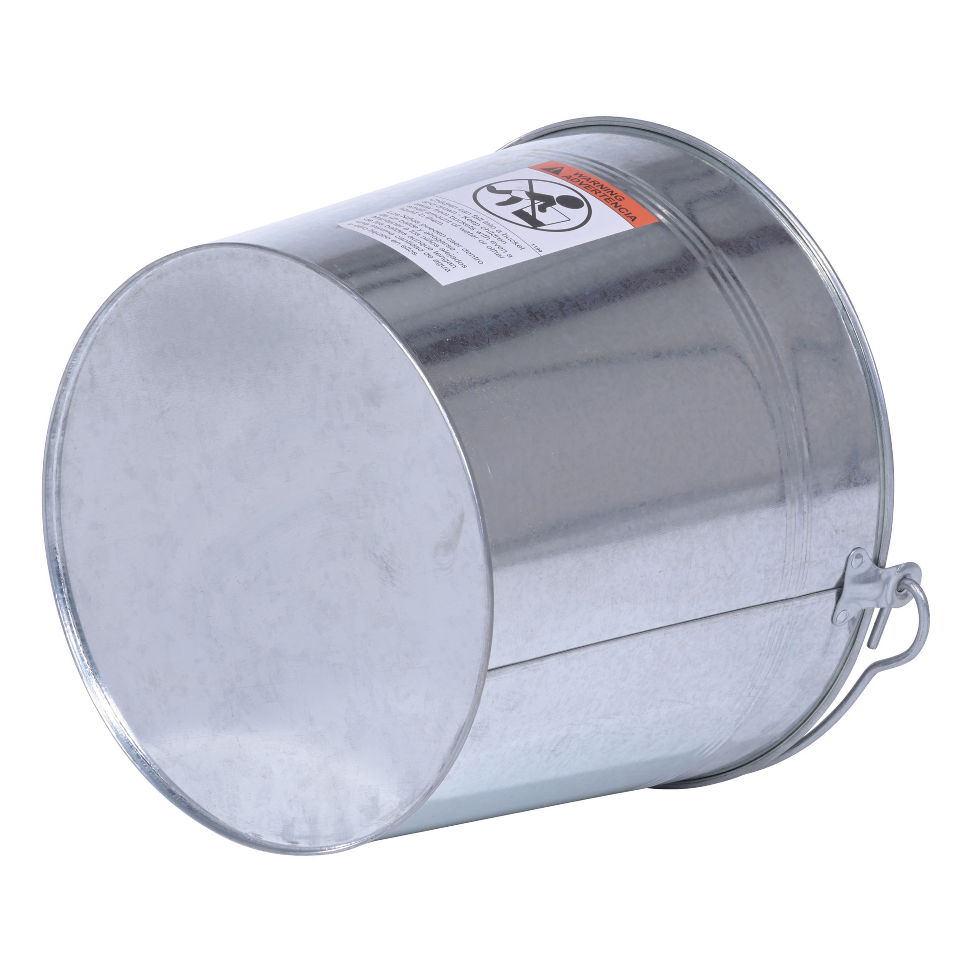 Vestil Galvanized Steel Bucket - 5 Gallons, 0.4mm Thick, Nestable ...