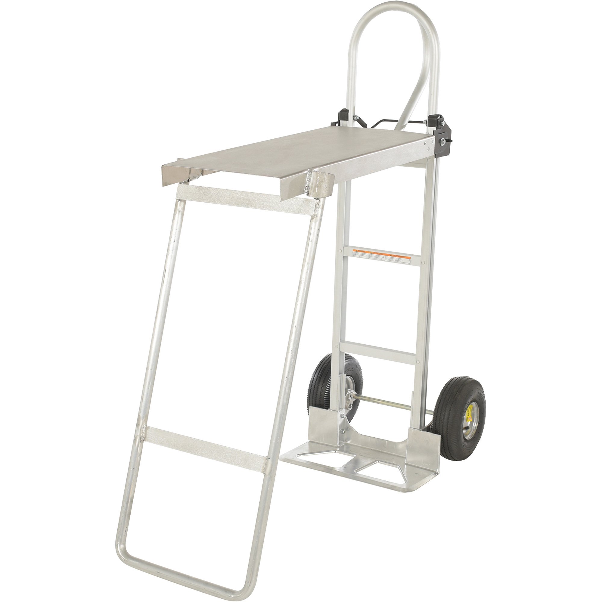 Vestil Aluminum Hand Truck with Built-In Work Bench — 500 Lb. Capacity ...