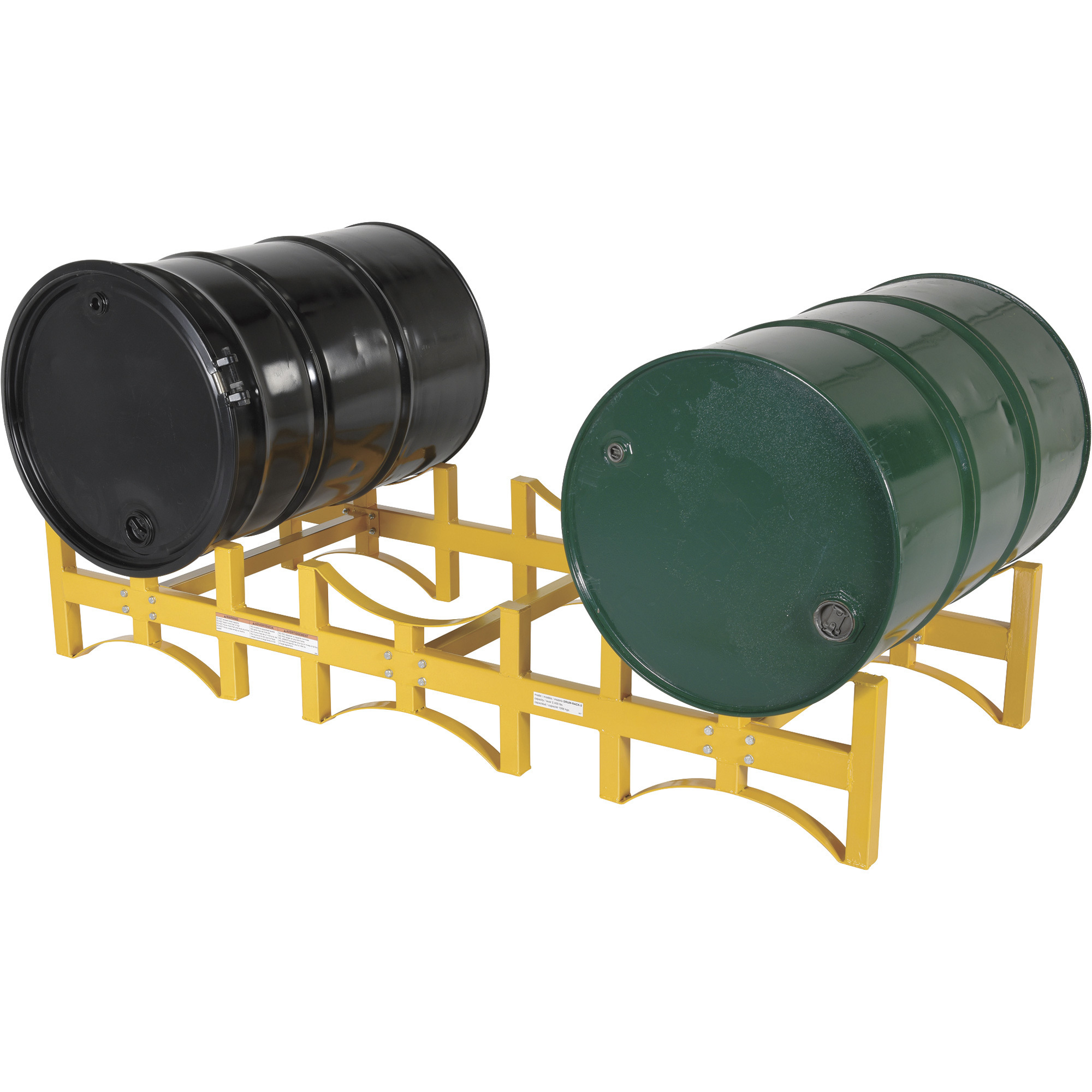 Vestil Stackable 3-Drum Rack, 2,400-Lb. Capacity, 71in.L x 30in.W x 12 ...