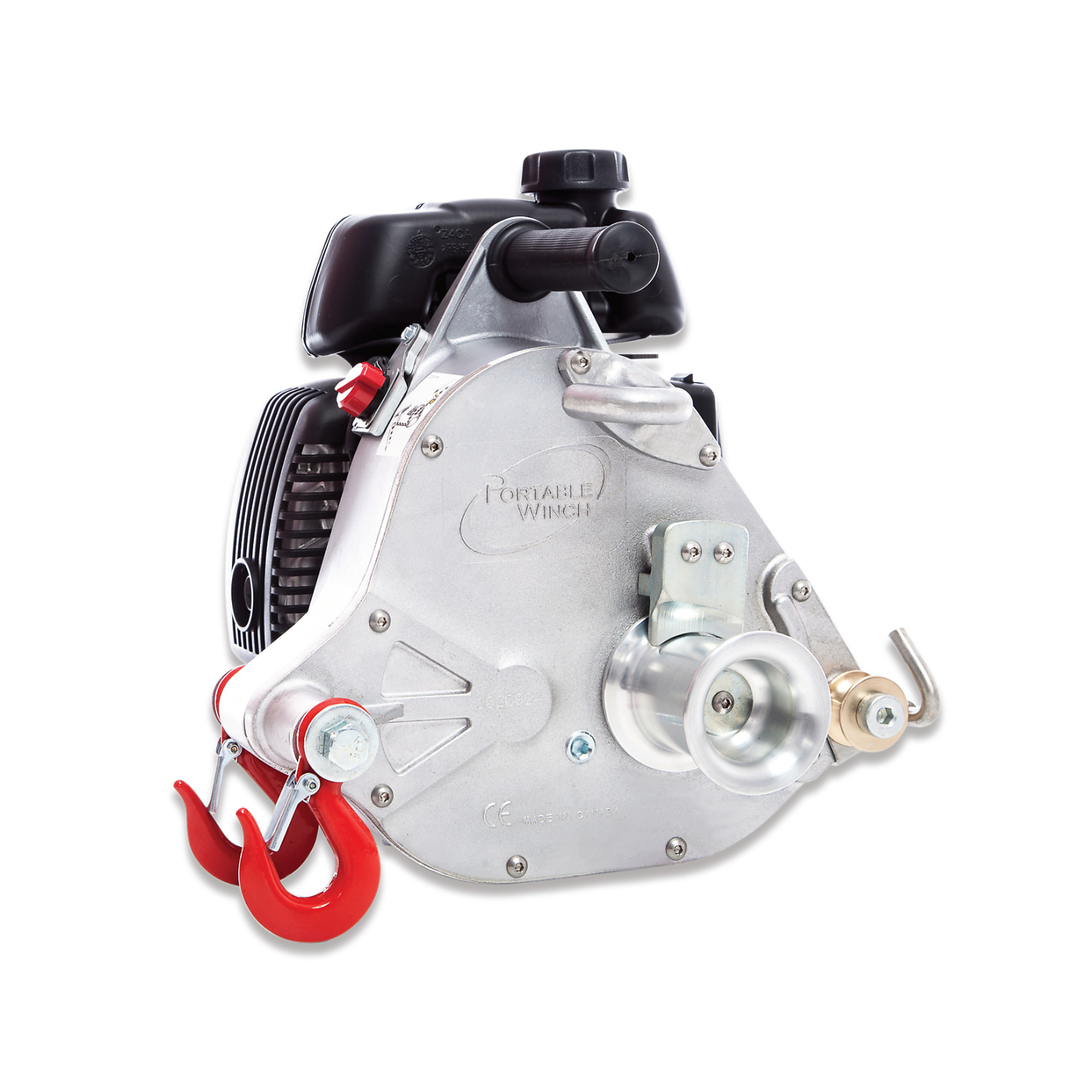 Portable Winch Gas-Powered Capstan Winch Forestry Kit, 2,200-Lb ...