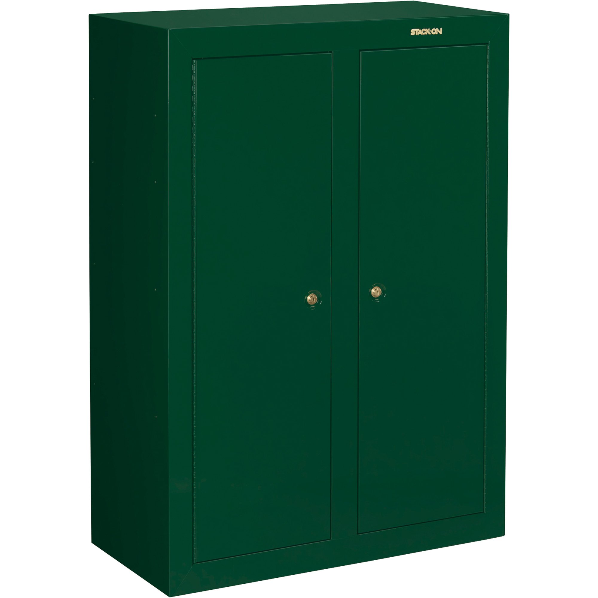 Stack-On Convertible Double Door Gun Cabinet — Green, Key Lock, Model ...