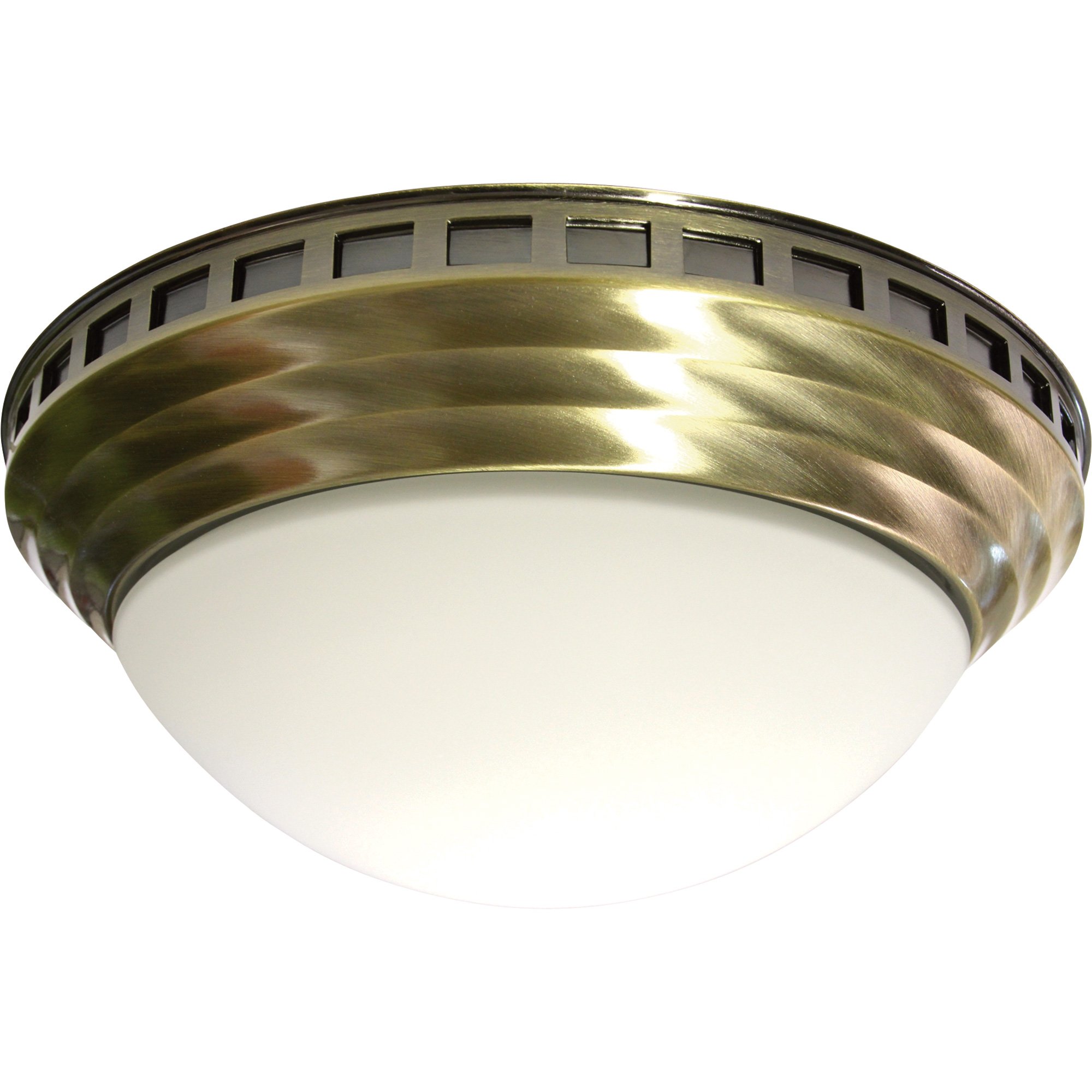 nuVent Bath Fan with Light — 90 CFM, Antique Brass, Model# NXMD901AB ...