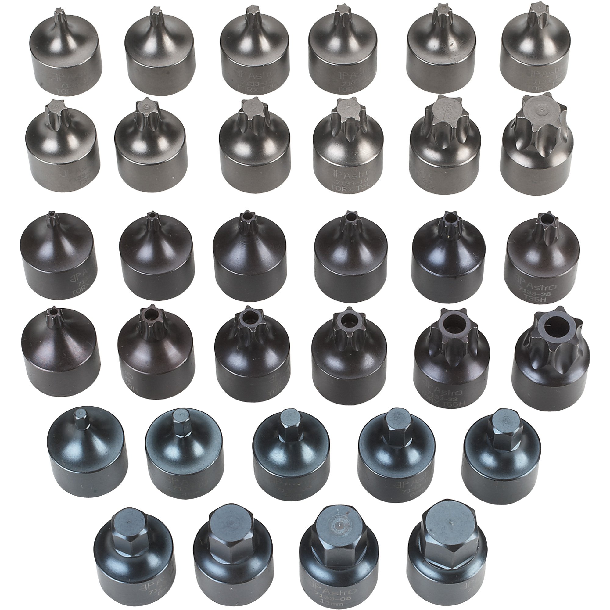 Astro Pneumatic 3/8in. Close Quarter Bit Set — 33-Pc., Model# 7133 ...