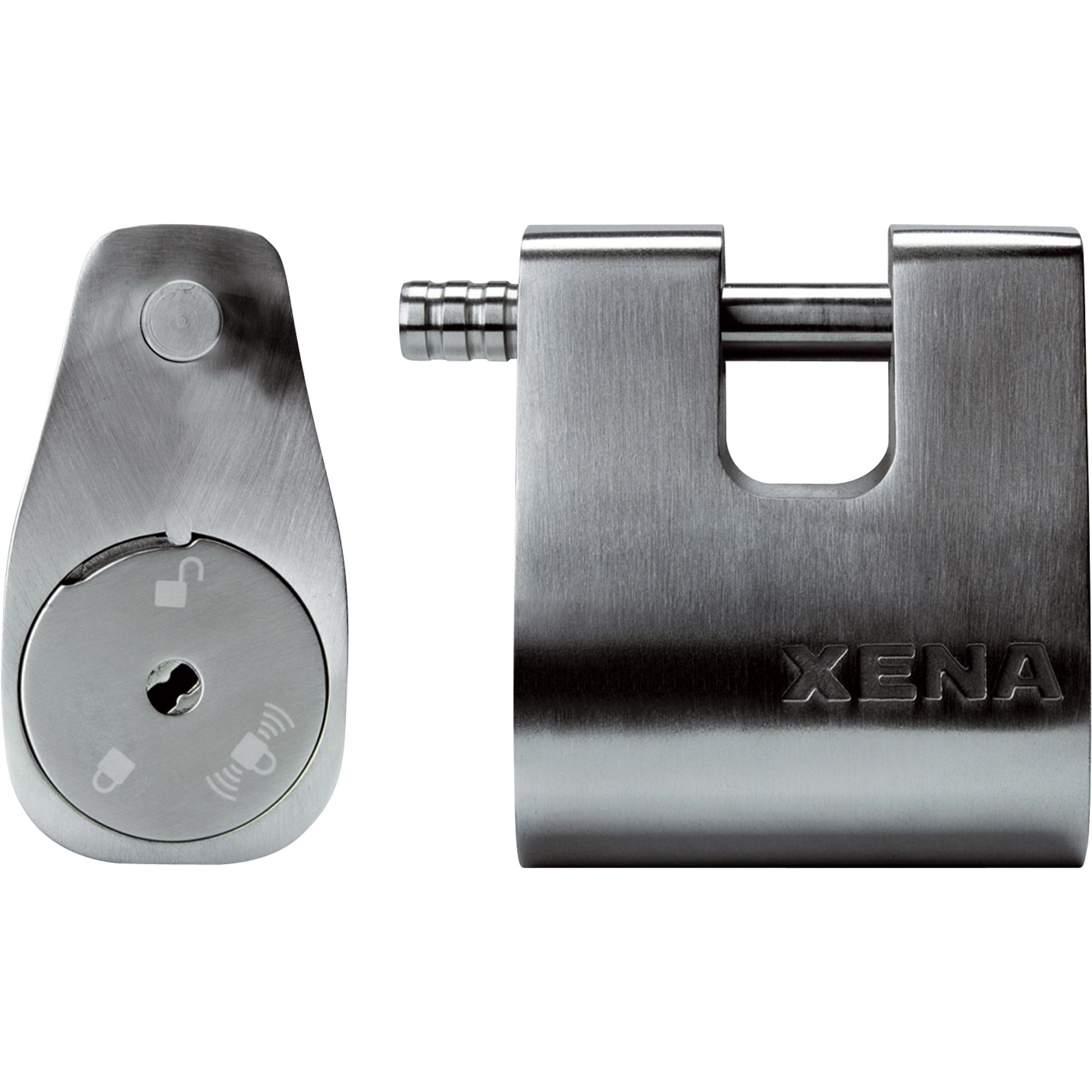 Xena Bullett Alarm Bar Pad Lock — 10mm Stainless Steel Locking Bar ...