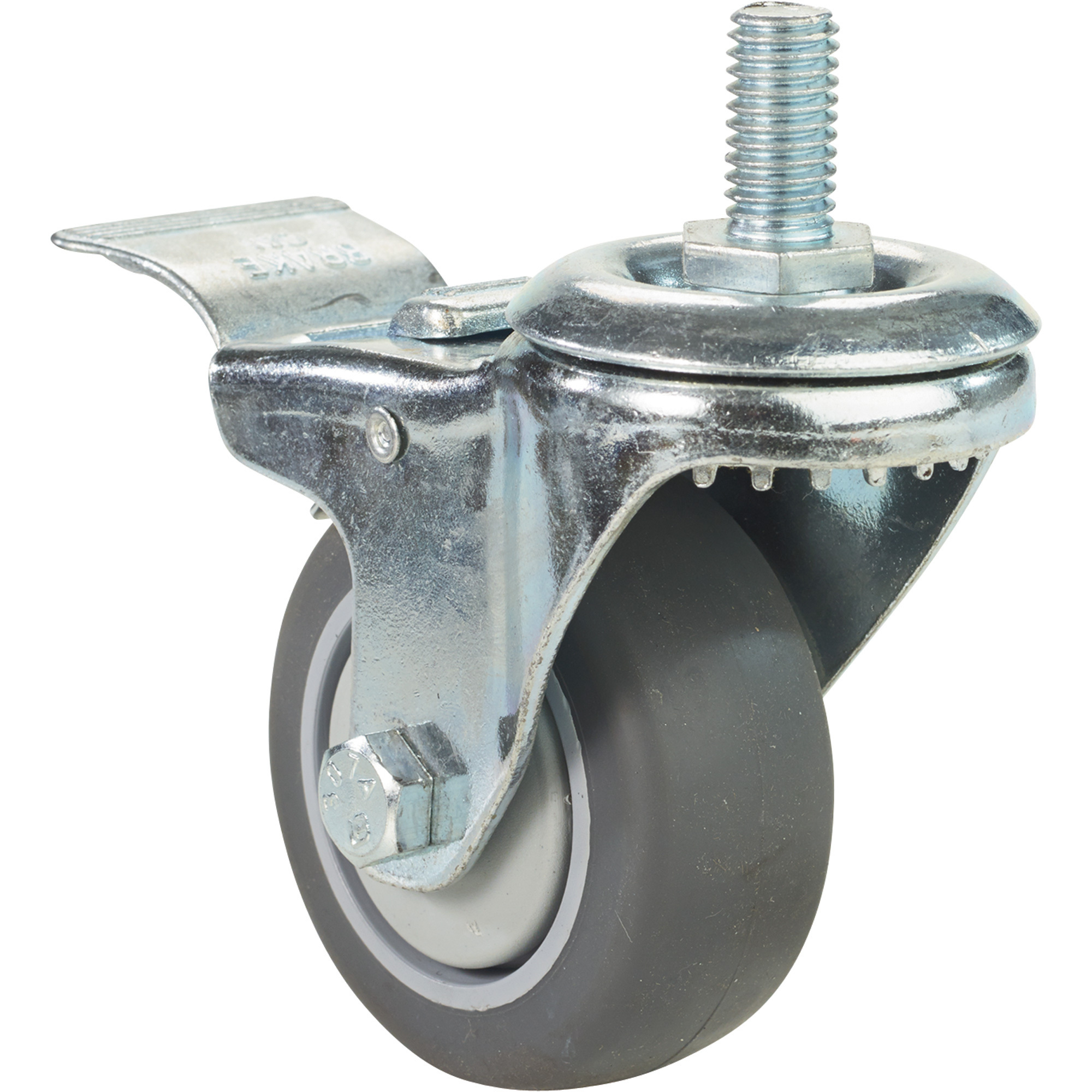 Fairbanks 3in. Thermoplastic Rubber Total Lock Swivel Caster, 200-Lb ...