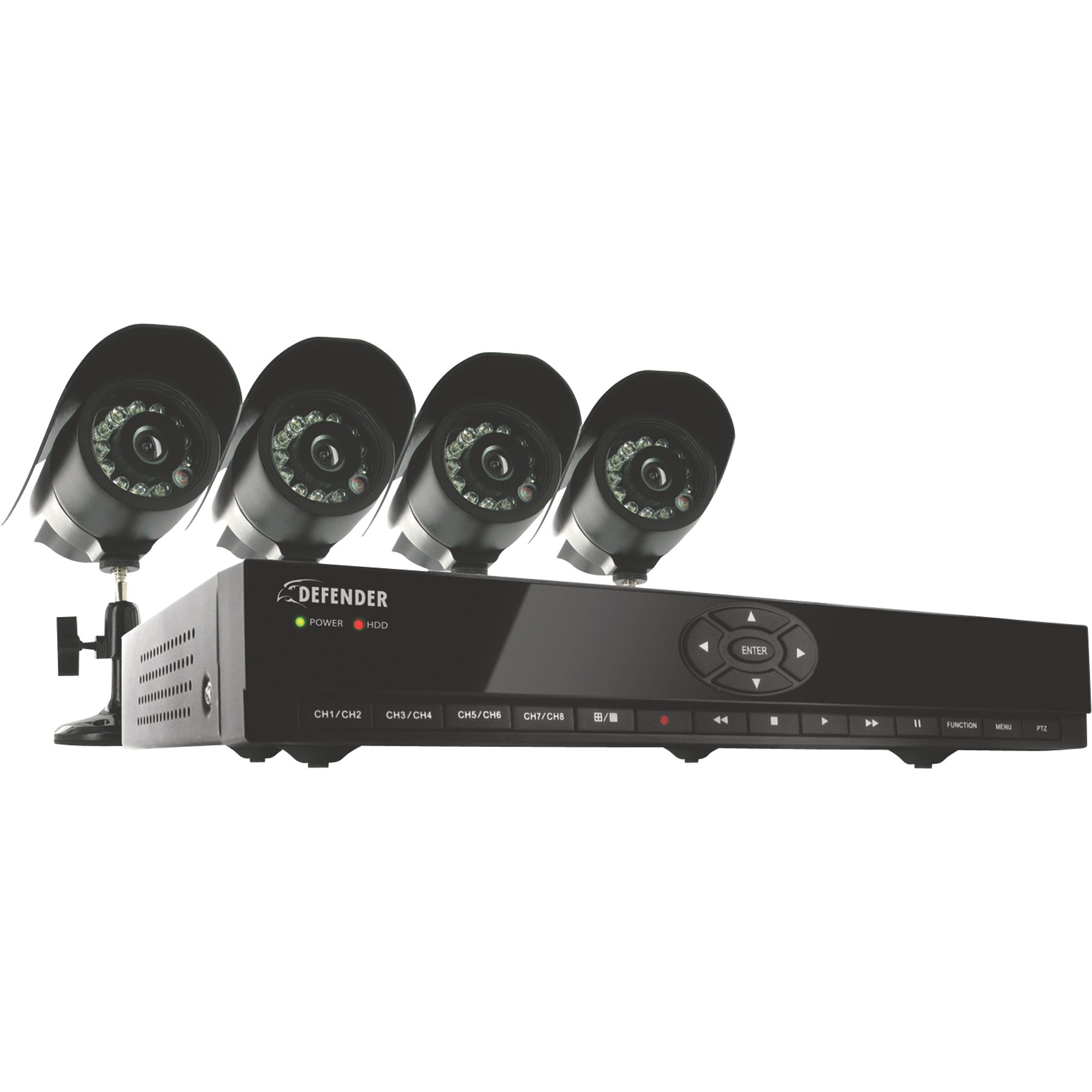 Defender 4-Camera DVR Surveillance System, Model# SN301-8CH-002 ...