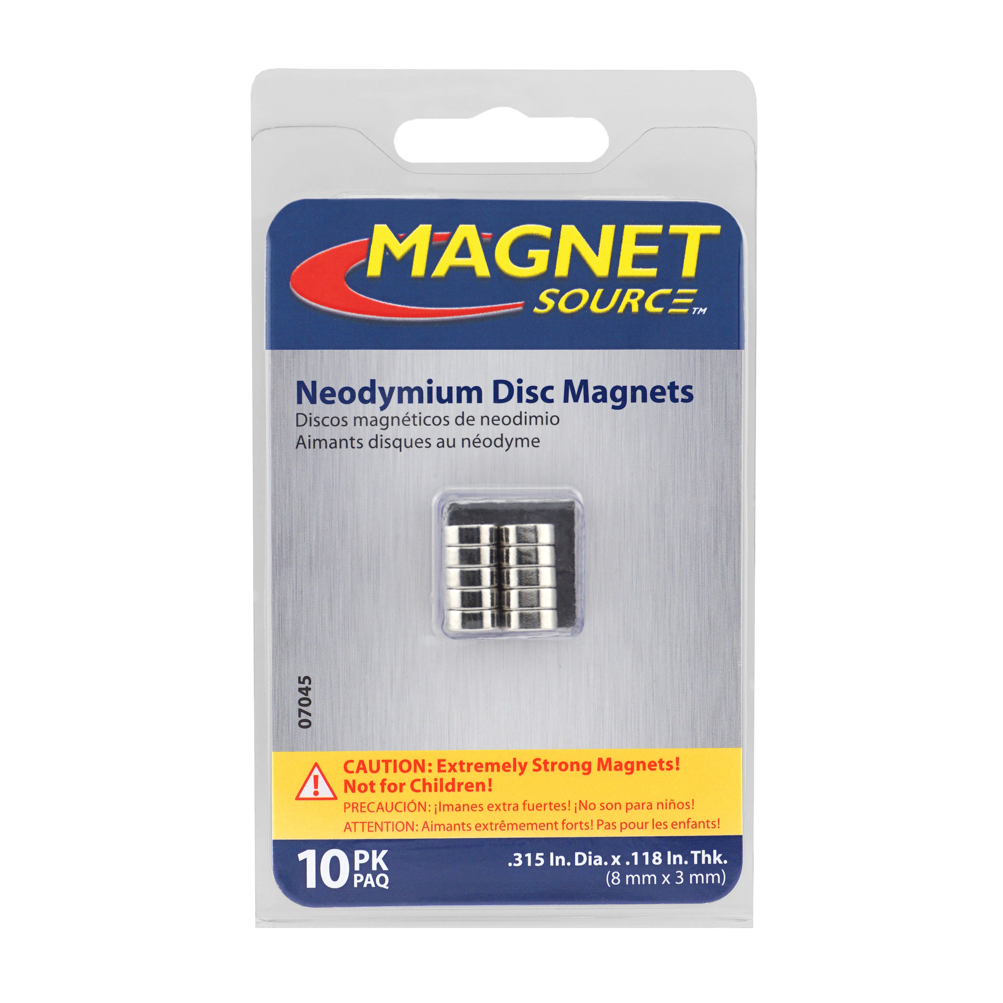 Master Magnetics Neodymium Disc Magnets, 10-Pc. Set, Model# 07045 ...