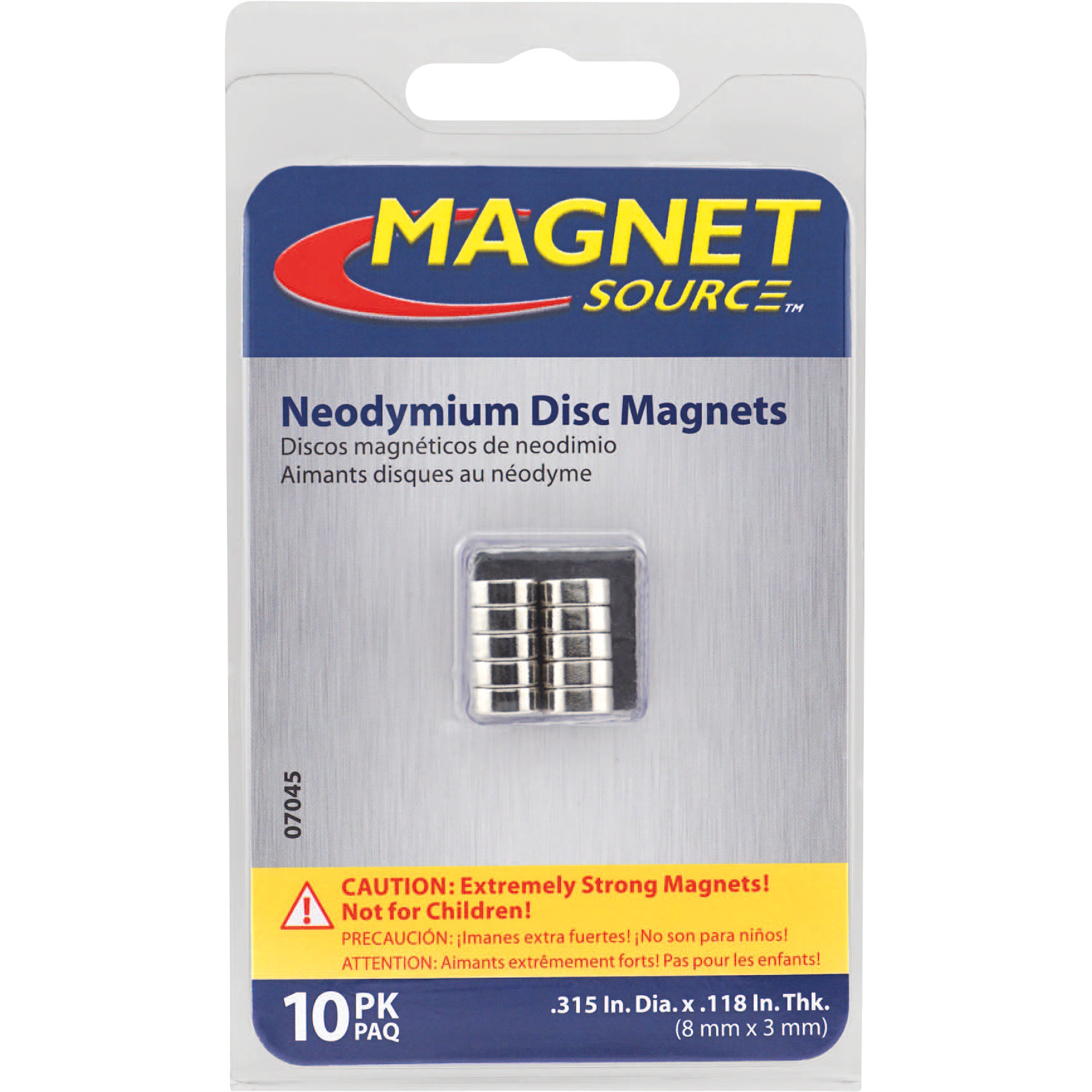 Master Magnetics Neodymium Disc Magnets, 10-Pc. Set, Model# 07045 ...