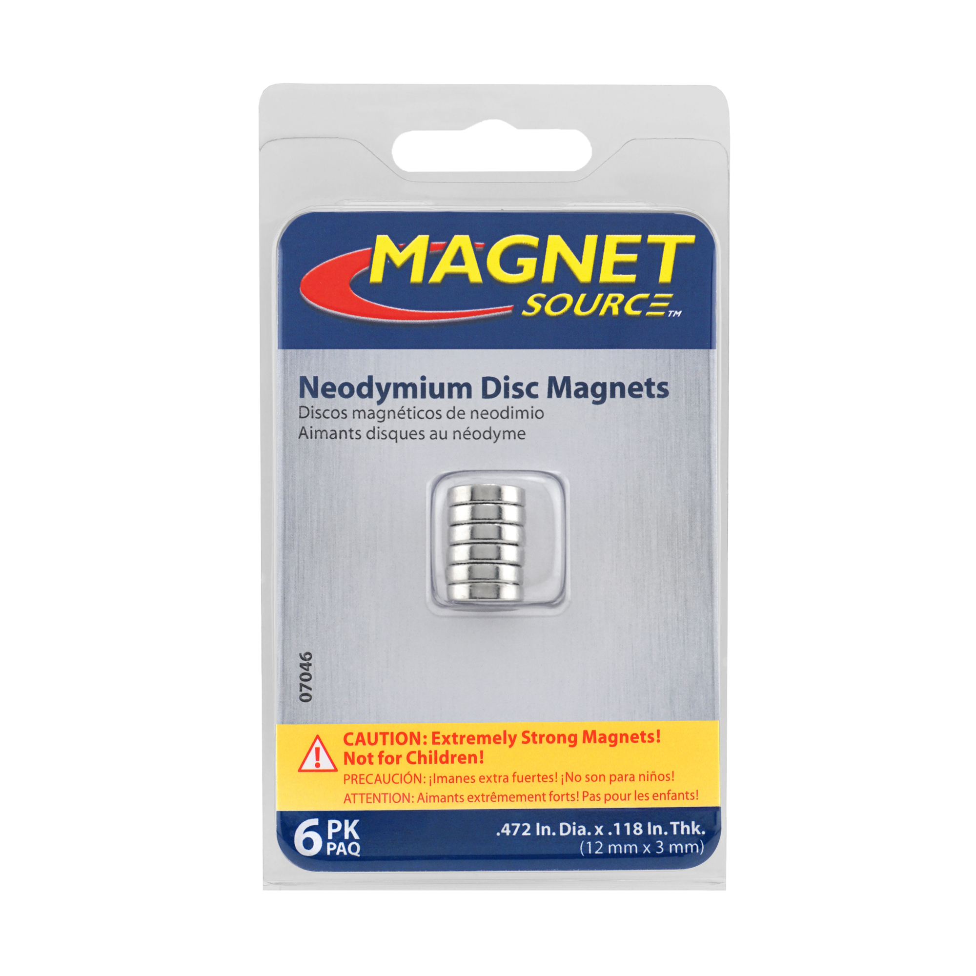 Master Magnetics Neodymium Disc Magnets, 6-Pc. Set, Model# 07046 ...