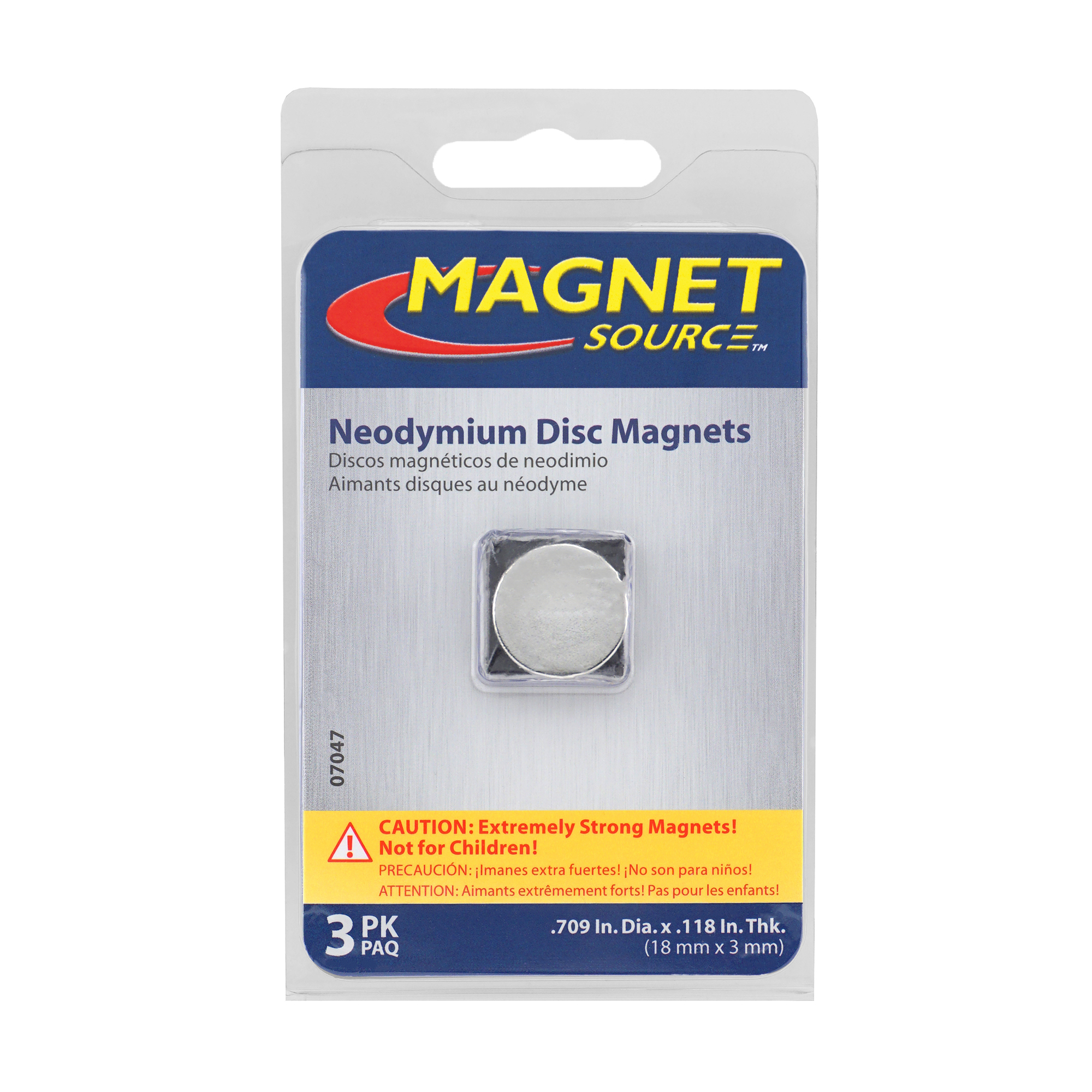 Master Magnetics Neodymium Disc Magnets — 3-Pc. Set, Model# 07047 ...