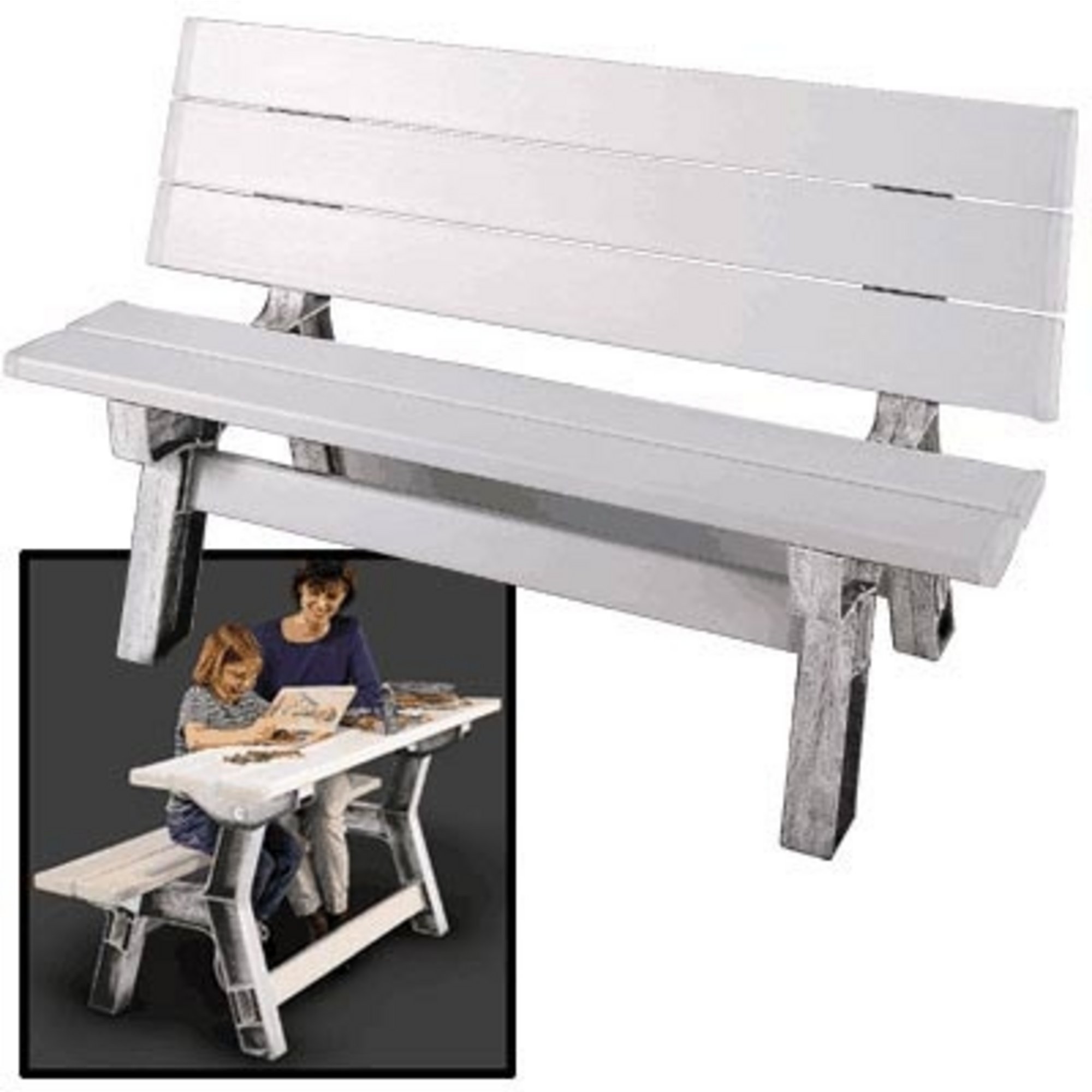 5ft. White Flip-Top Table | Northern Tool