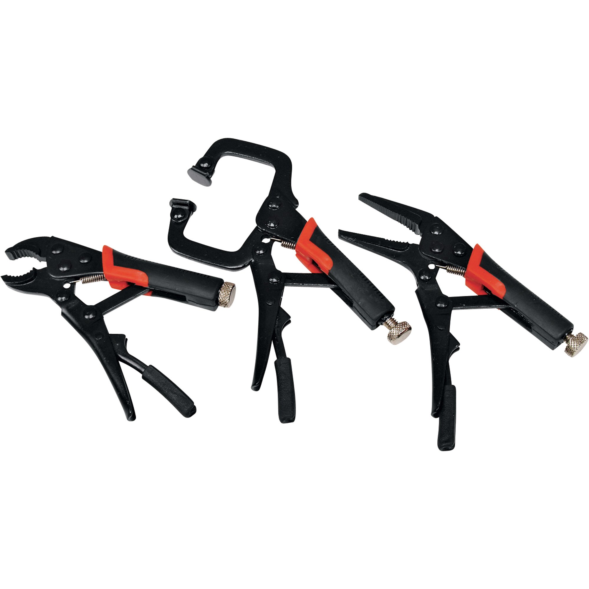 Northern Industrial Mini Locking Pliers — 3-Pc. Set | Northern Tool