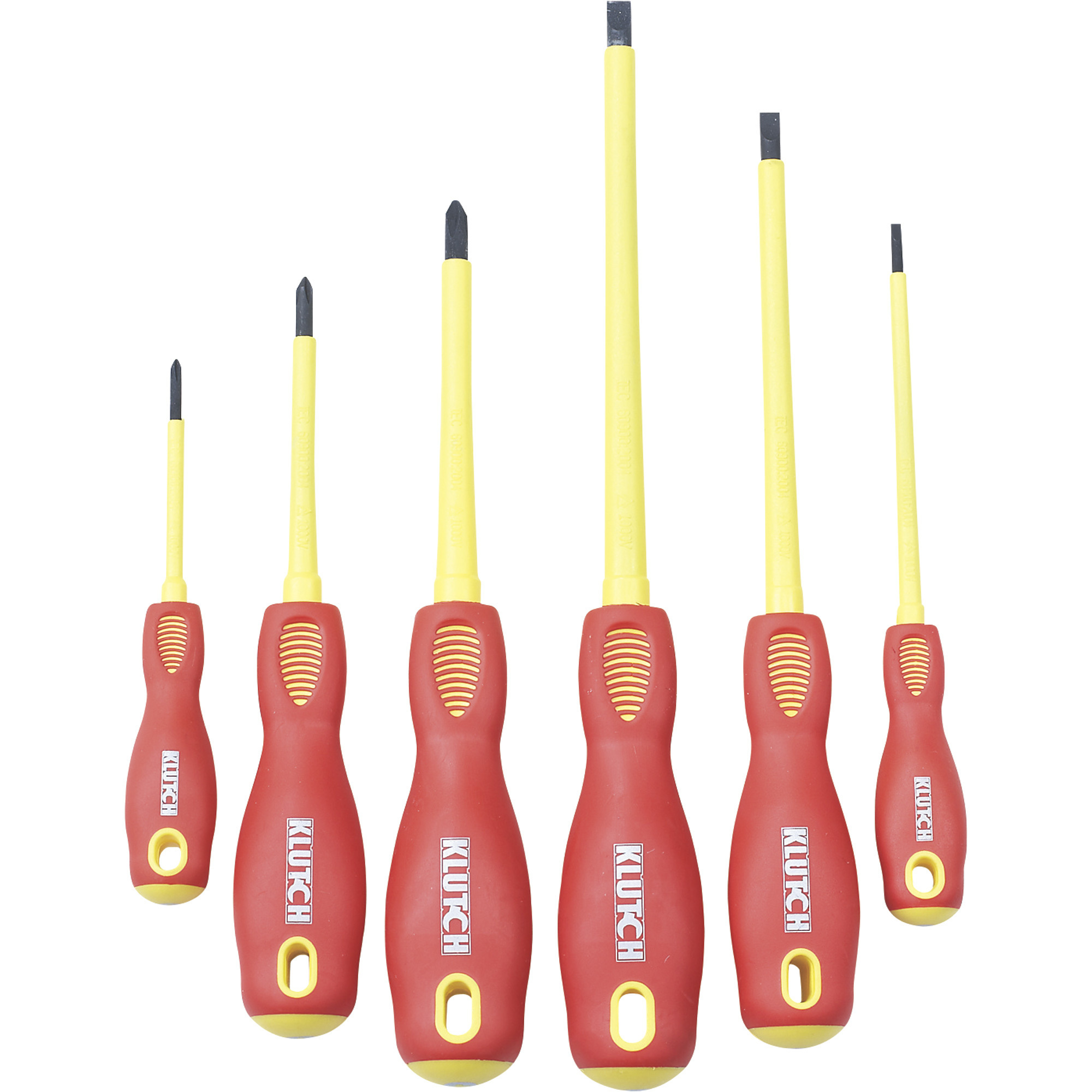 Klutch Insulated Electrical Screwdriver Set, 6-Pc. | Northern Tool