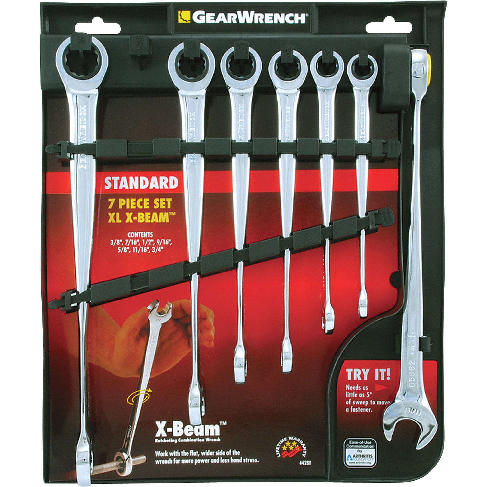GearWrench XL X-Beam Wrenches ï¿½ 7-Pc. SAE Set, Model# 44280 ...