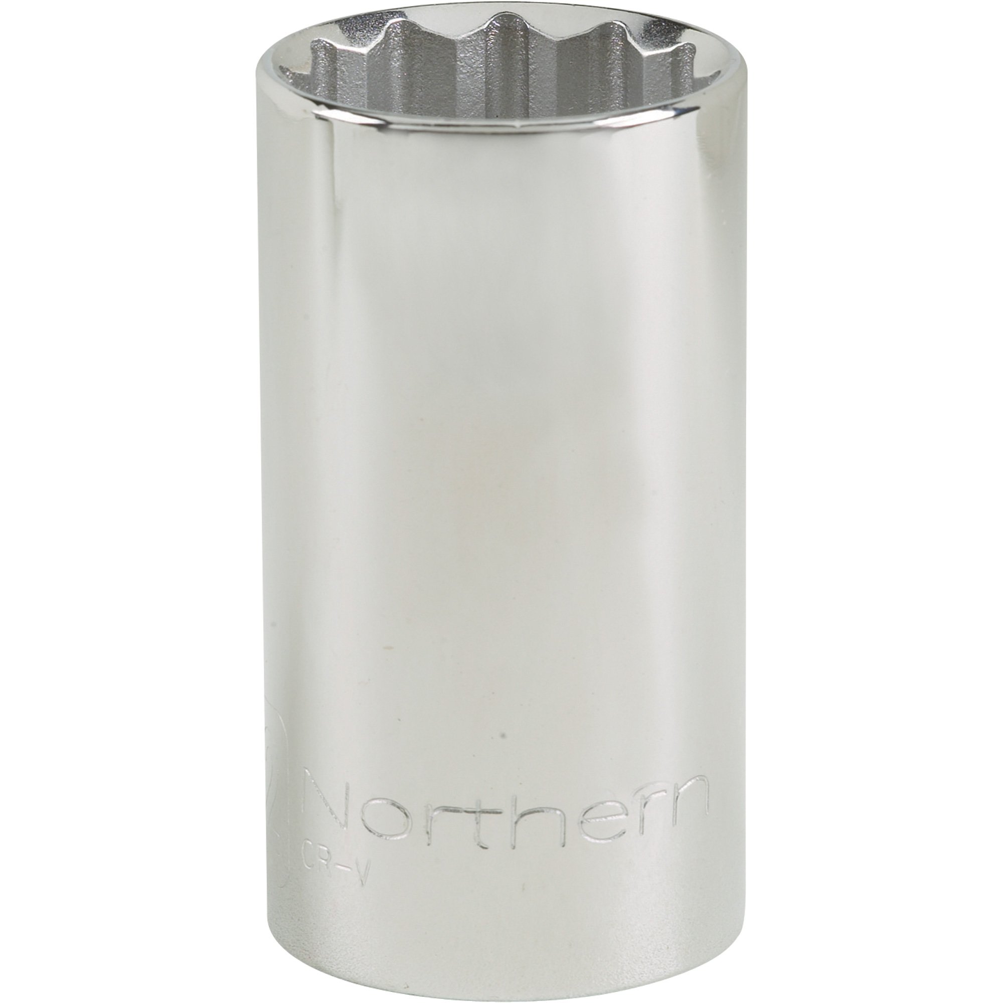 Northern Industrial Socket — 1/2in. Drive, 23mm, 12-Pt., Deep ...