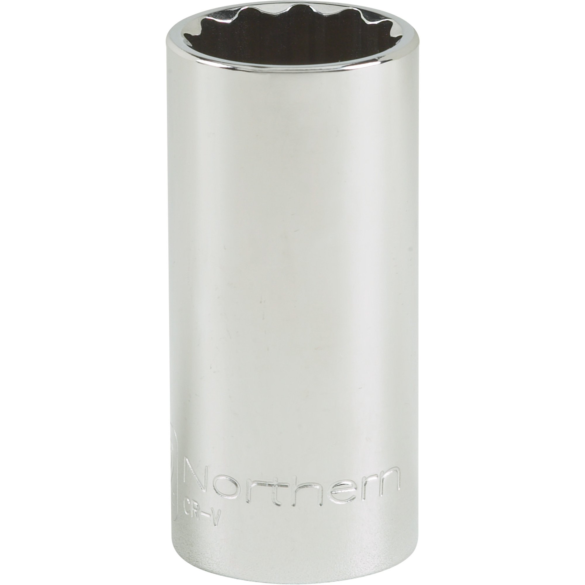 Northern Industrial Socket — 3/8in. Drive, 20mm, 12-Pt., Deep ...