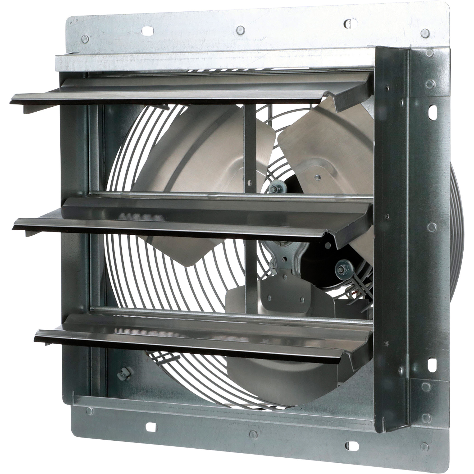 TPI Shutter-Mounted Direct Drive Exhaust Fan, 12in., 825/710/560 CFM, 1 ...