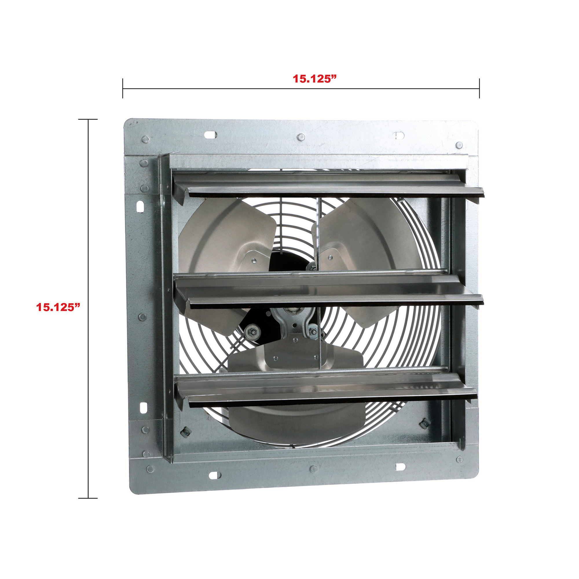 TPI Shutter-Mounted Direct Drive Exhaust Fan - 12in. Diameter, 1560 CFM ...