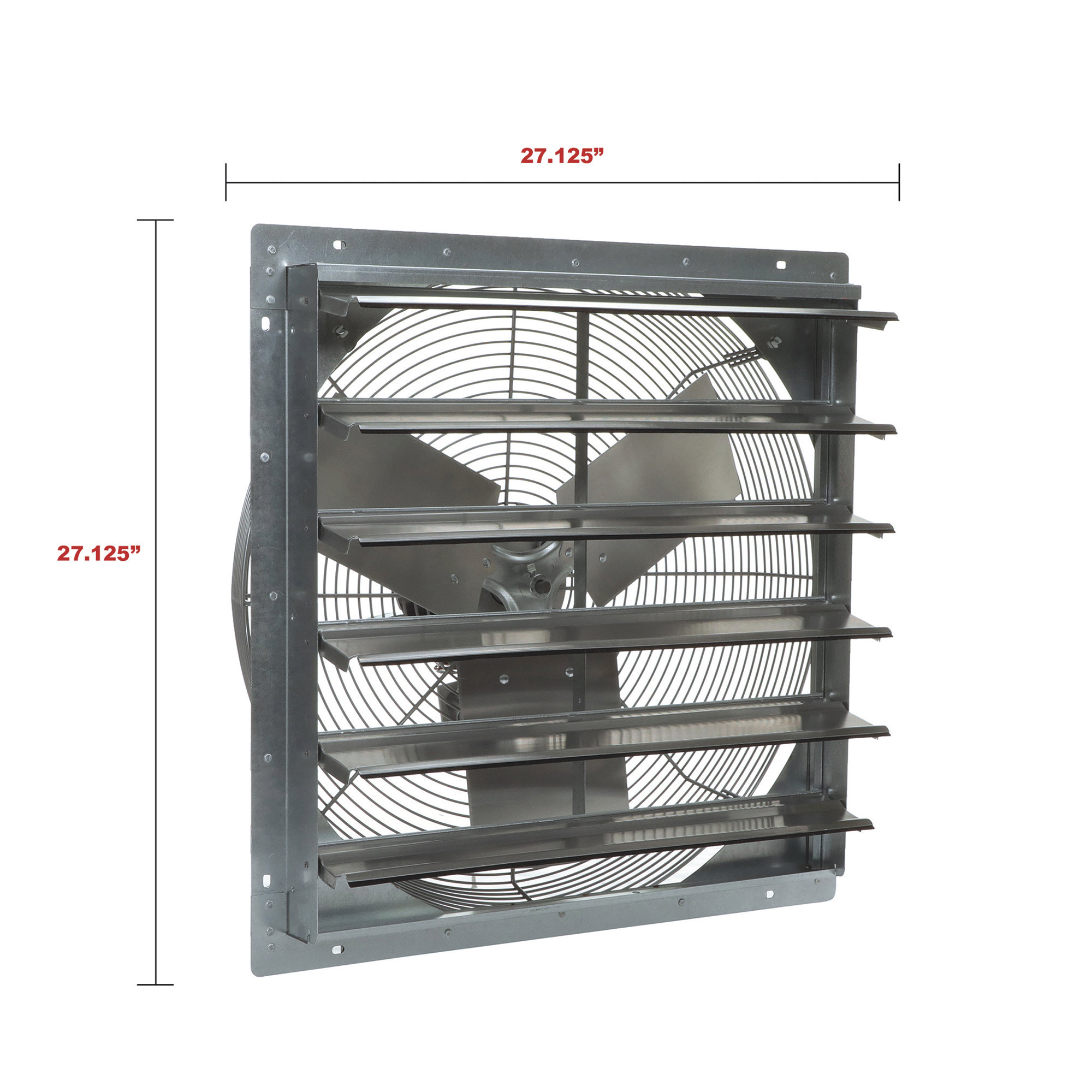TPI Shutter-Mounted Direct Drive Exhaust Fan, 24in., Model# CE-24-DS ...
