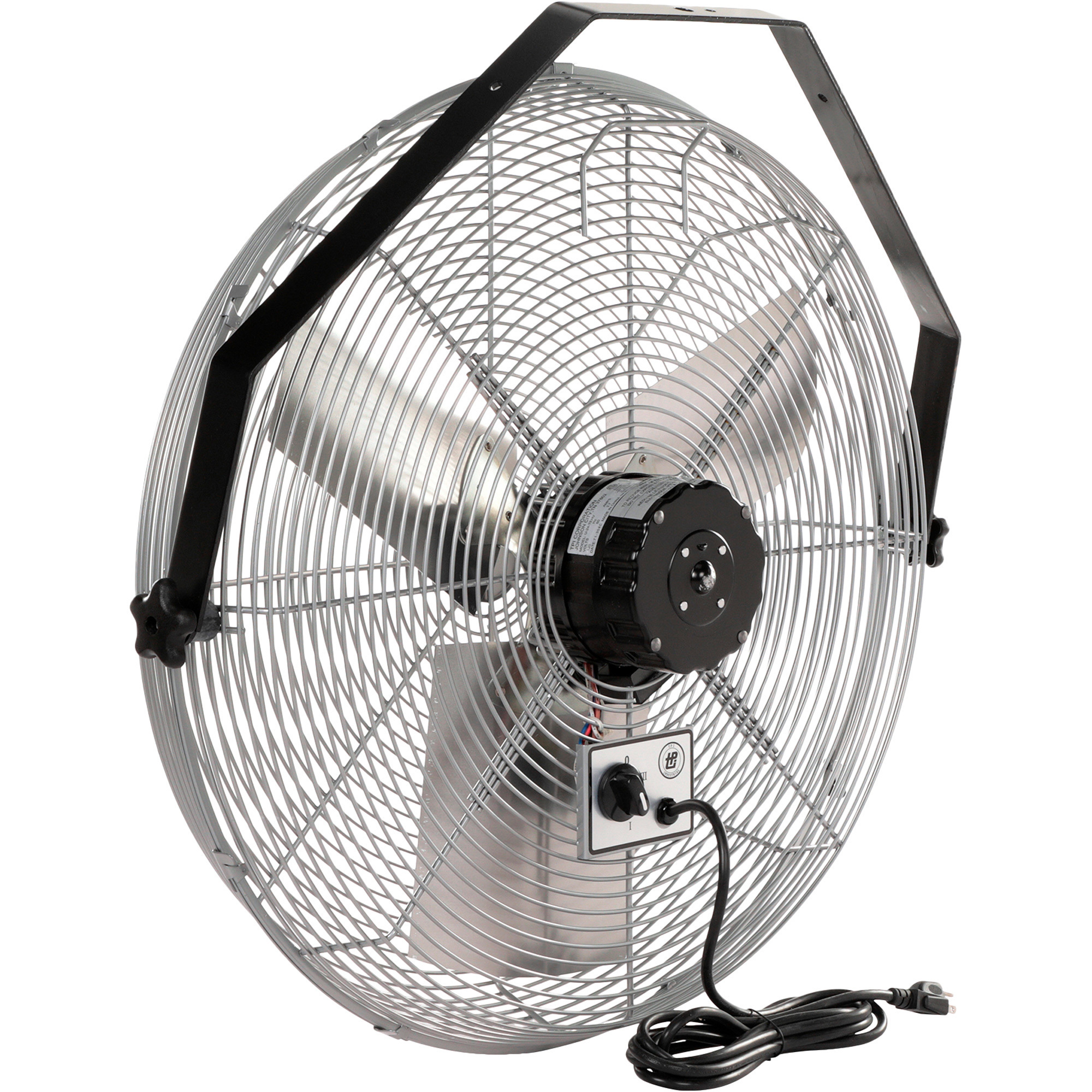 TPI Industrial Mounted Workstation Fan, 24in., 1/8 HP, 3,500 CFM, 120 ...