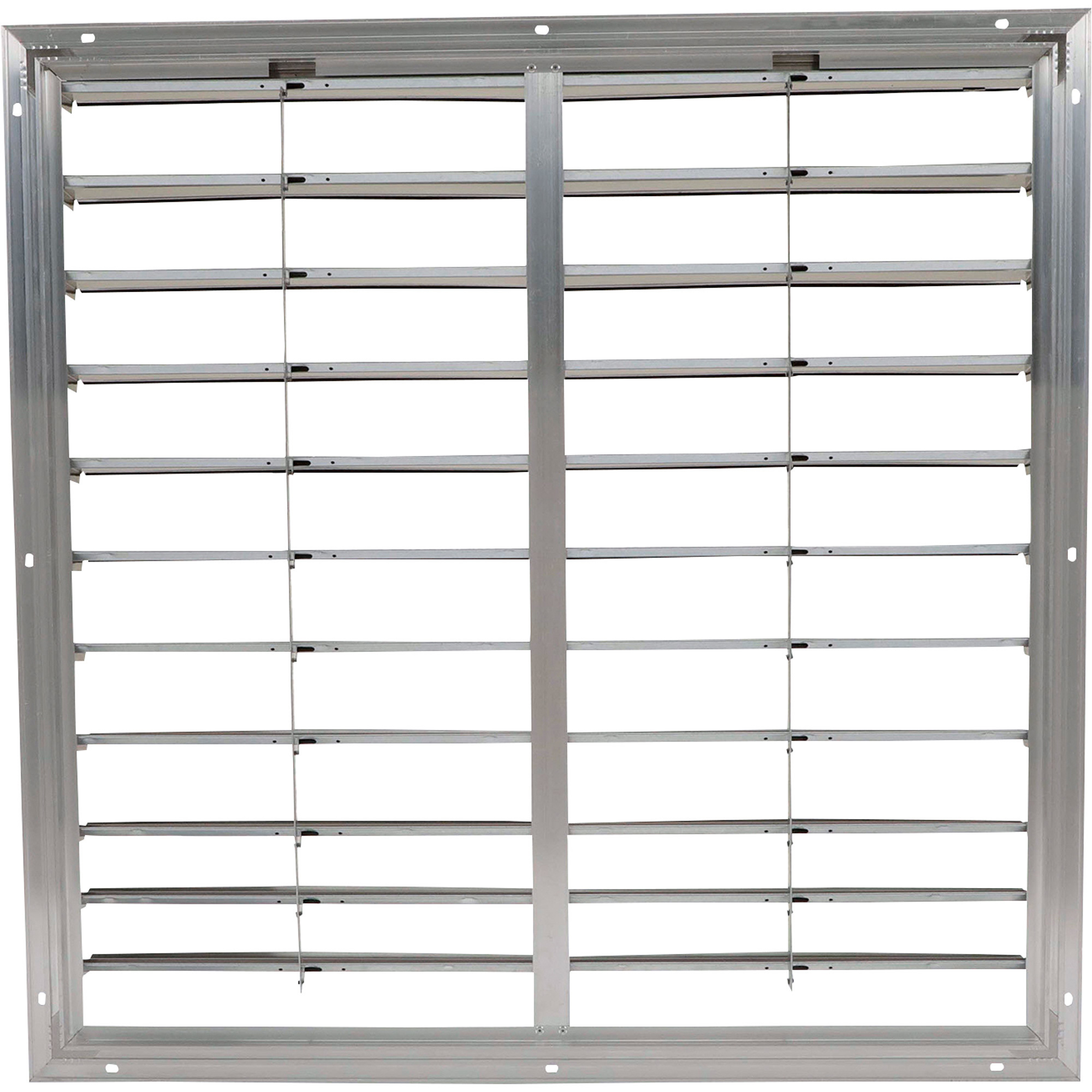 TPI Exhaust Fan Shutters - 42in., Aluminum, Weather Stripping, Model ...