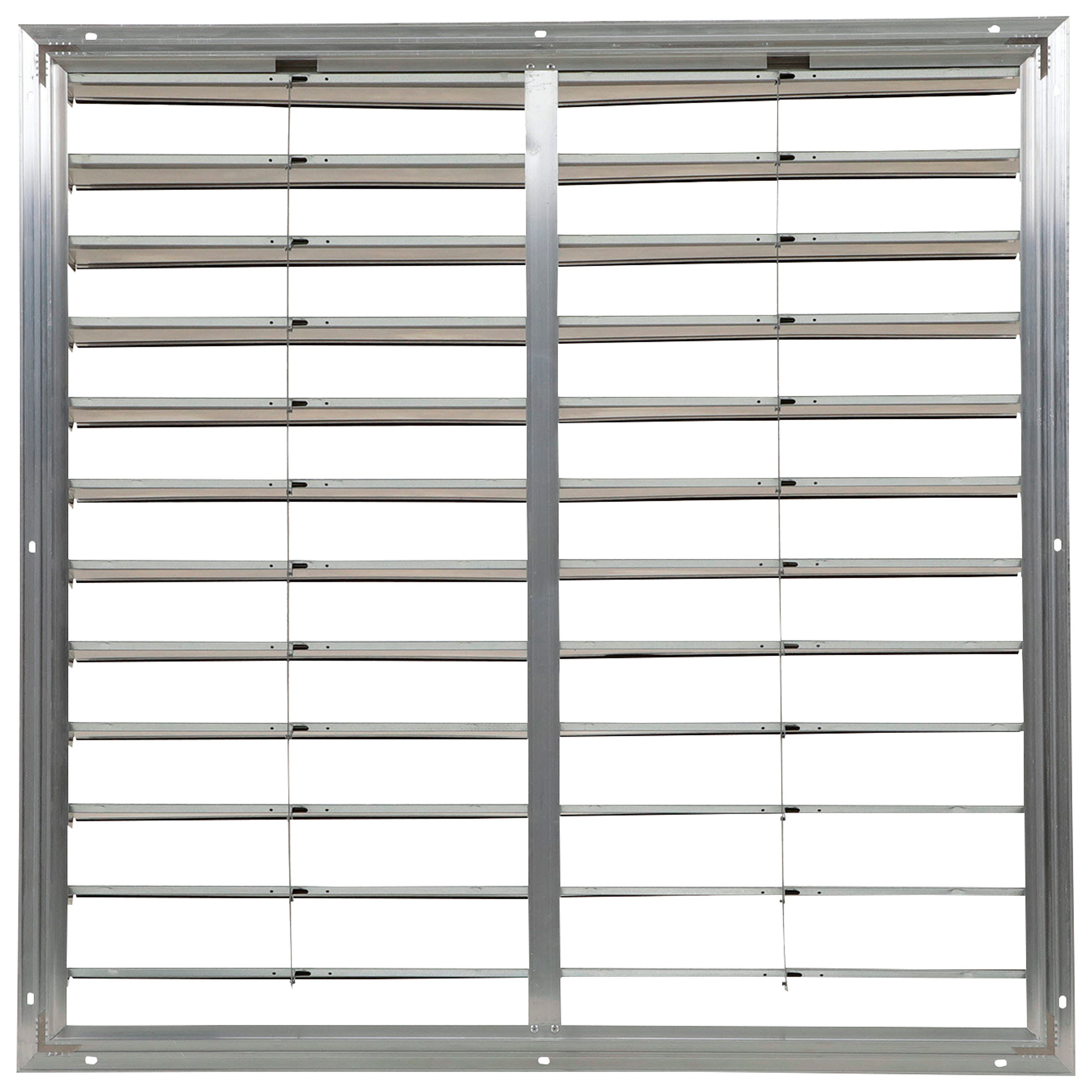 TPI Exhaust Shutters - 48in., Aluminum, Corrosion-Resistant, Compatible ...
