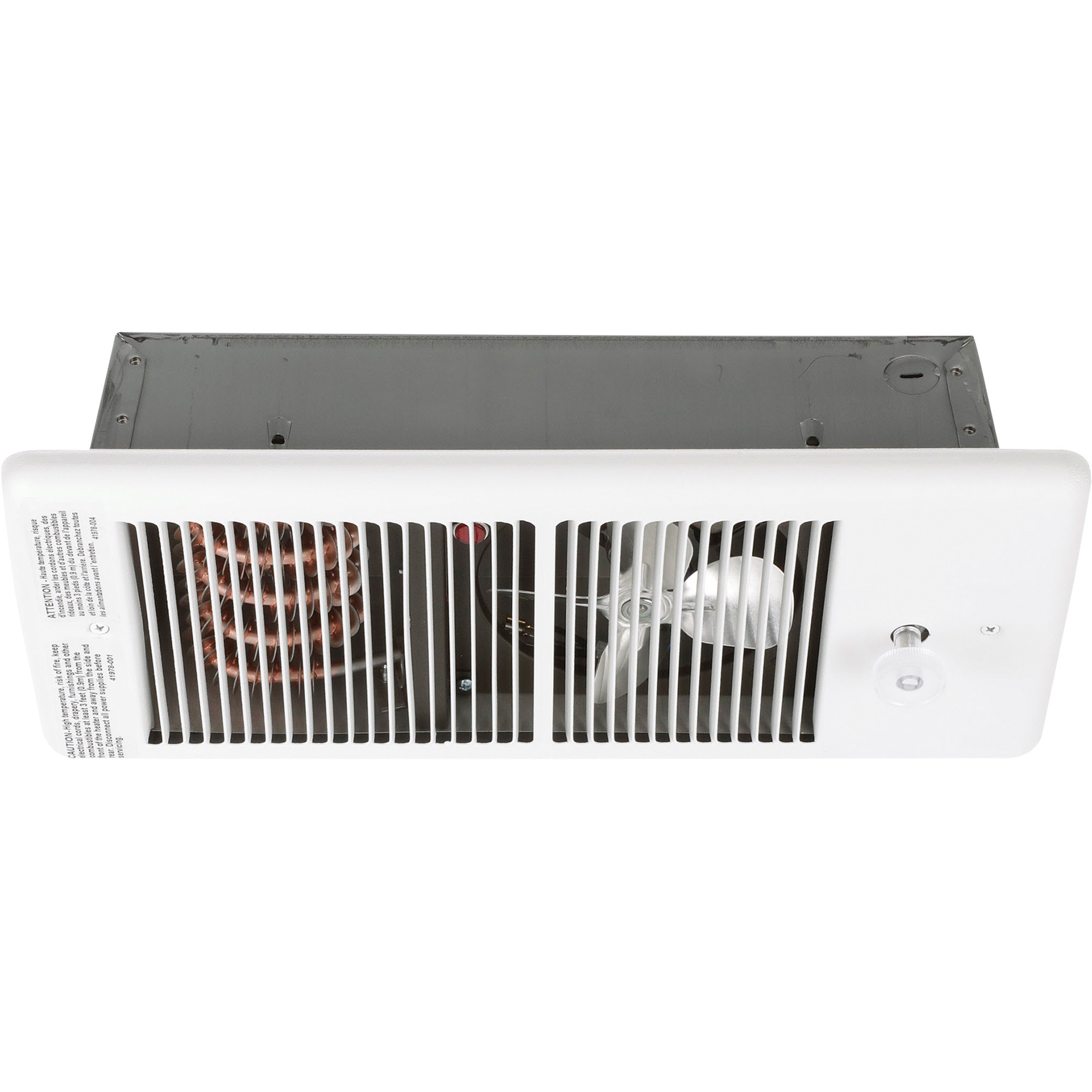 TPI In-Wall Electric Vent Heater - 1500W, 5120 BTU, 220 Sq. Ft. Heating ...
