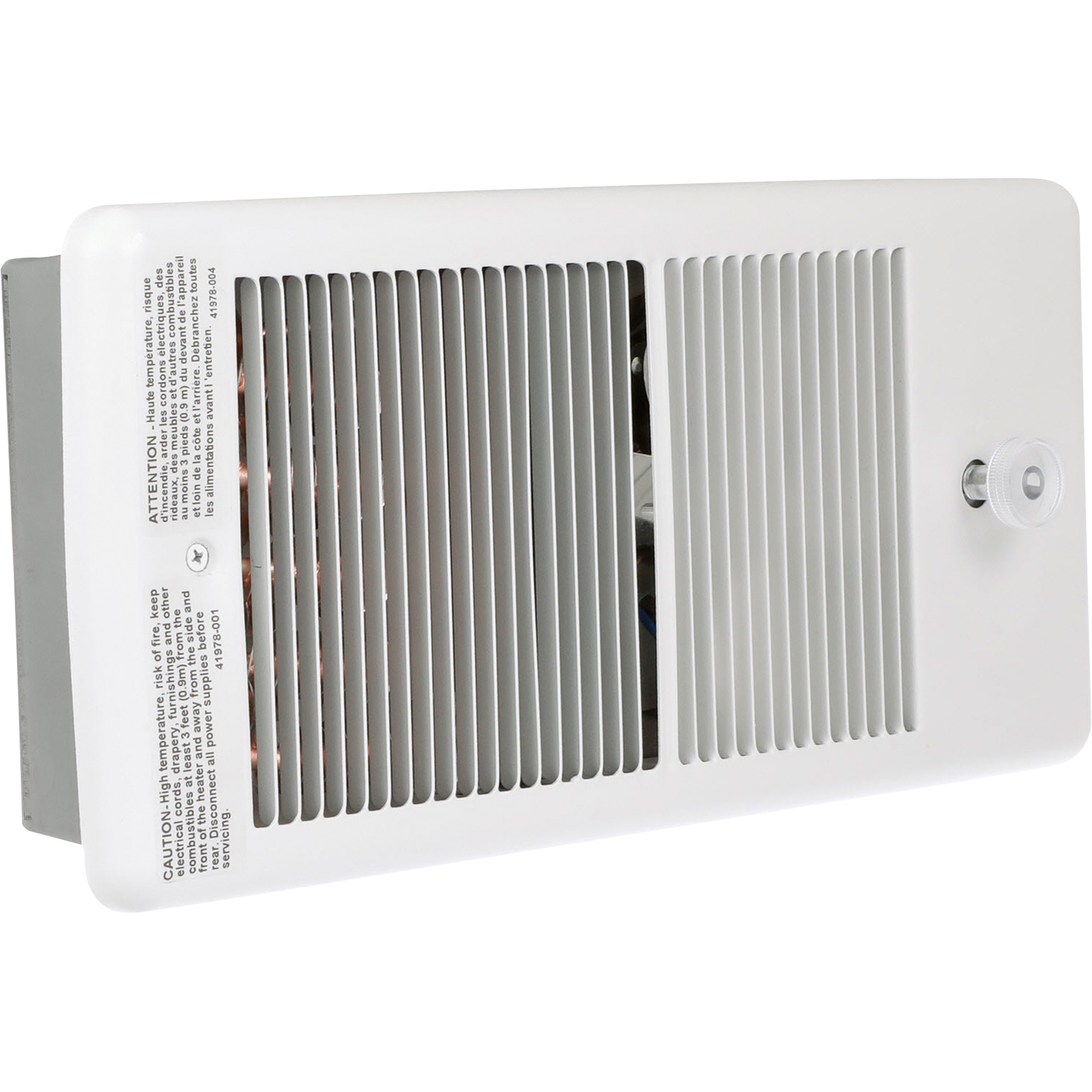 TPI, IN-WALL EL 3413 BTU VENT HTR, Heat Output 3413 Btu/hour, Heating ...