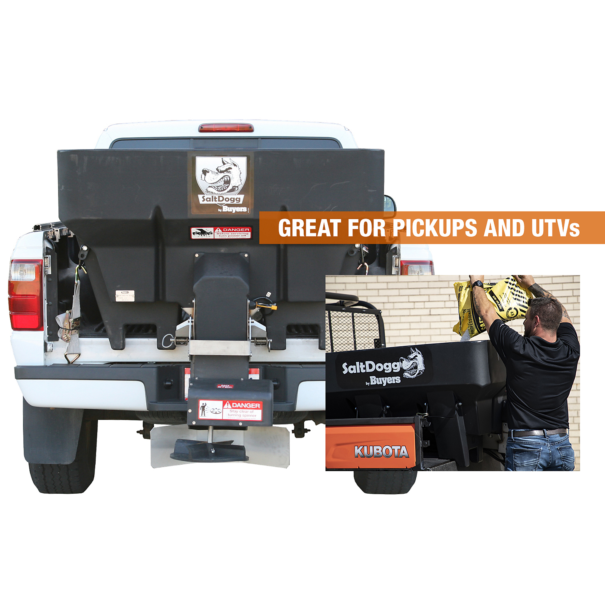 Buyers Products SaltDogg, 0.75 Cu Yd Truck UTV Bed Mount Rock Salt ...