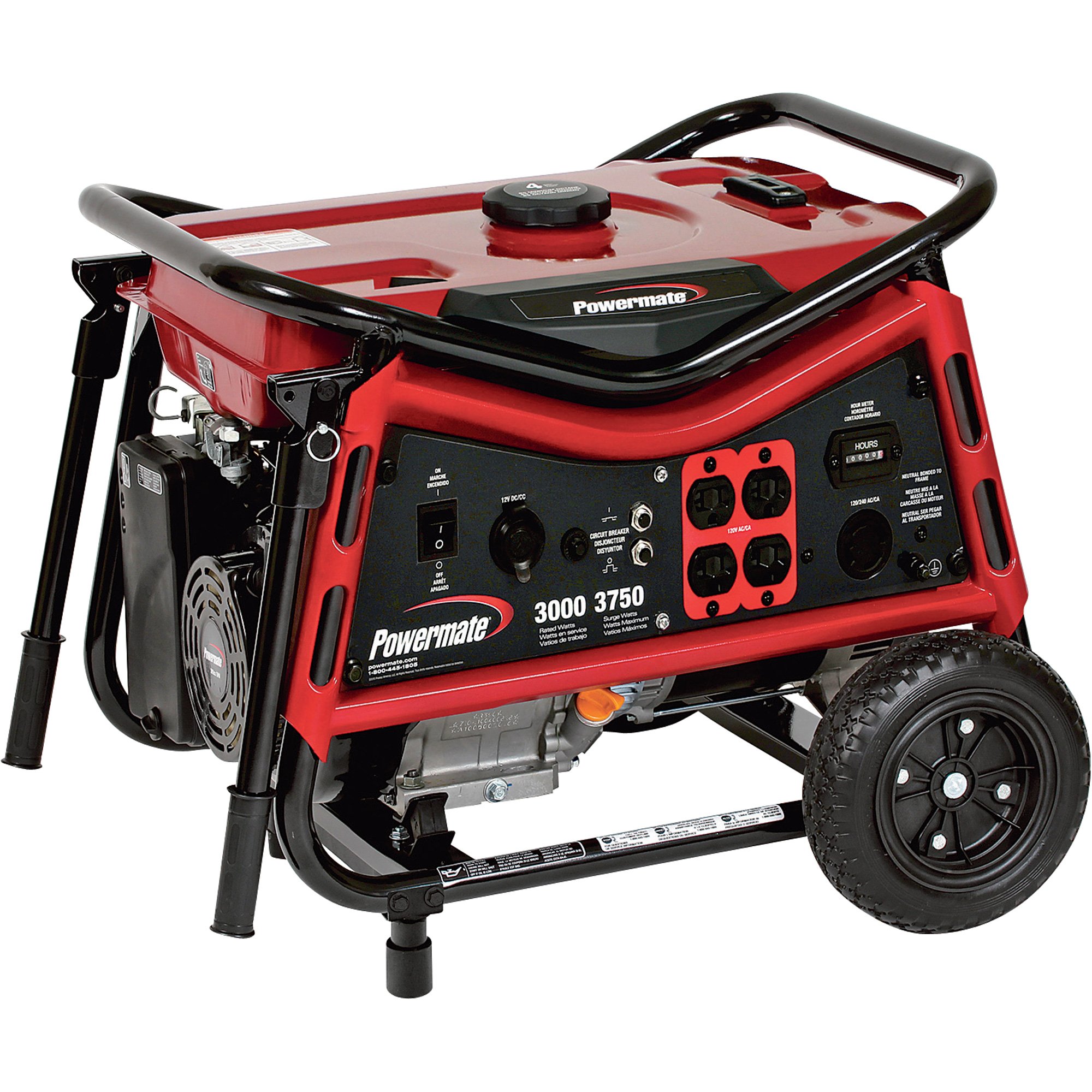Powermate Portable Generator — 3750 Surge Watts, 3000 Rated Watts ...