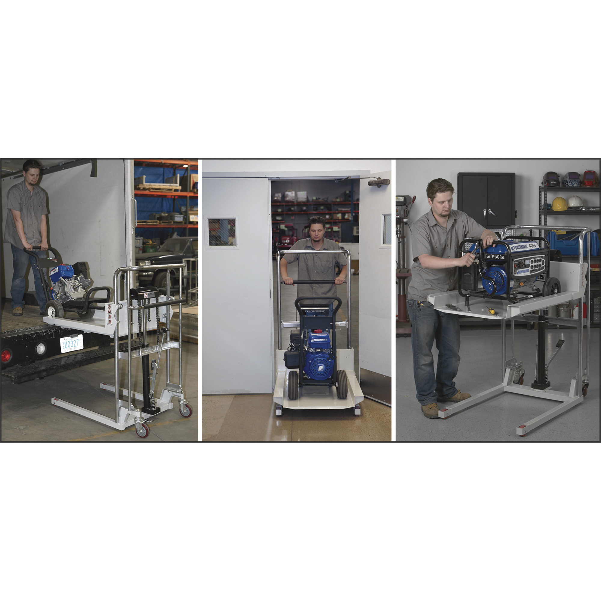 Roughneck Ultra Low-Pro Lift Table Cart, 1000-Lb. Capacity, 40in.H ...