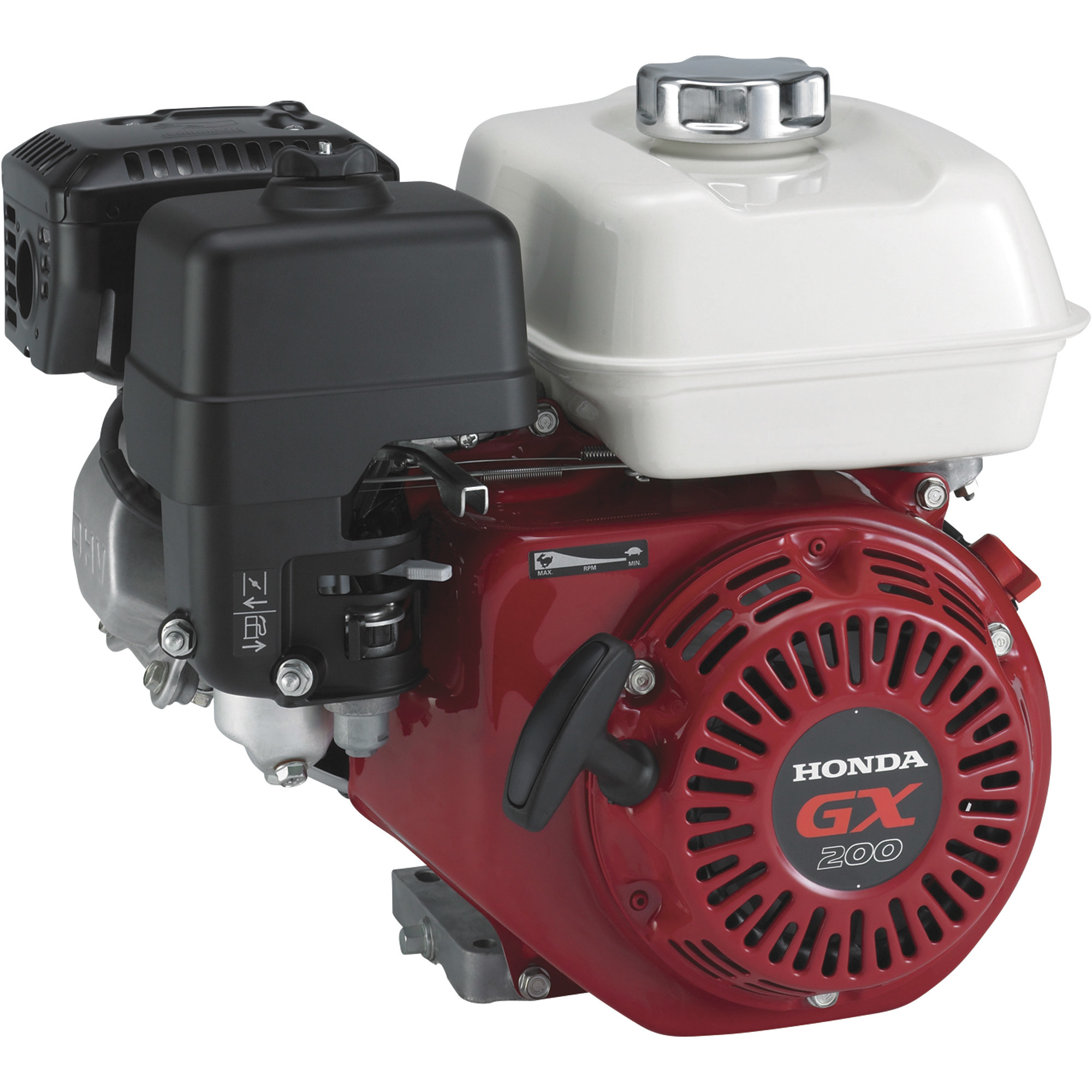 Honda Horizontal OHV Engine, 196cc, GX Series, 3/4in. Dia. x 2 7/16in.L ...