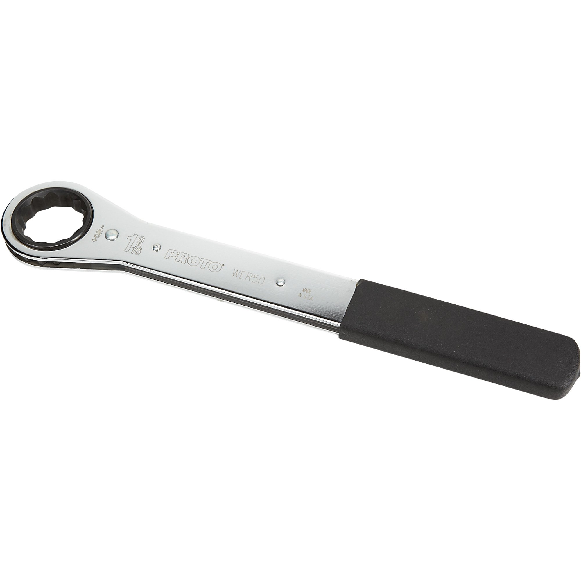 Proto 12-Point Single End Ratcheting Wrench — 2 1/8in., Model# WER68 2 ...
