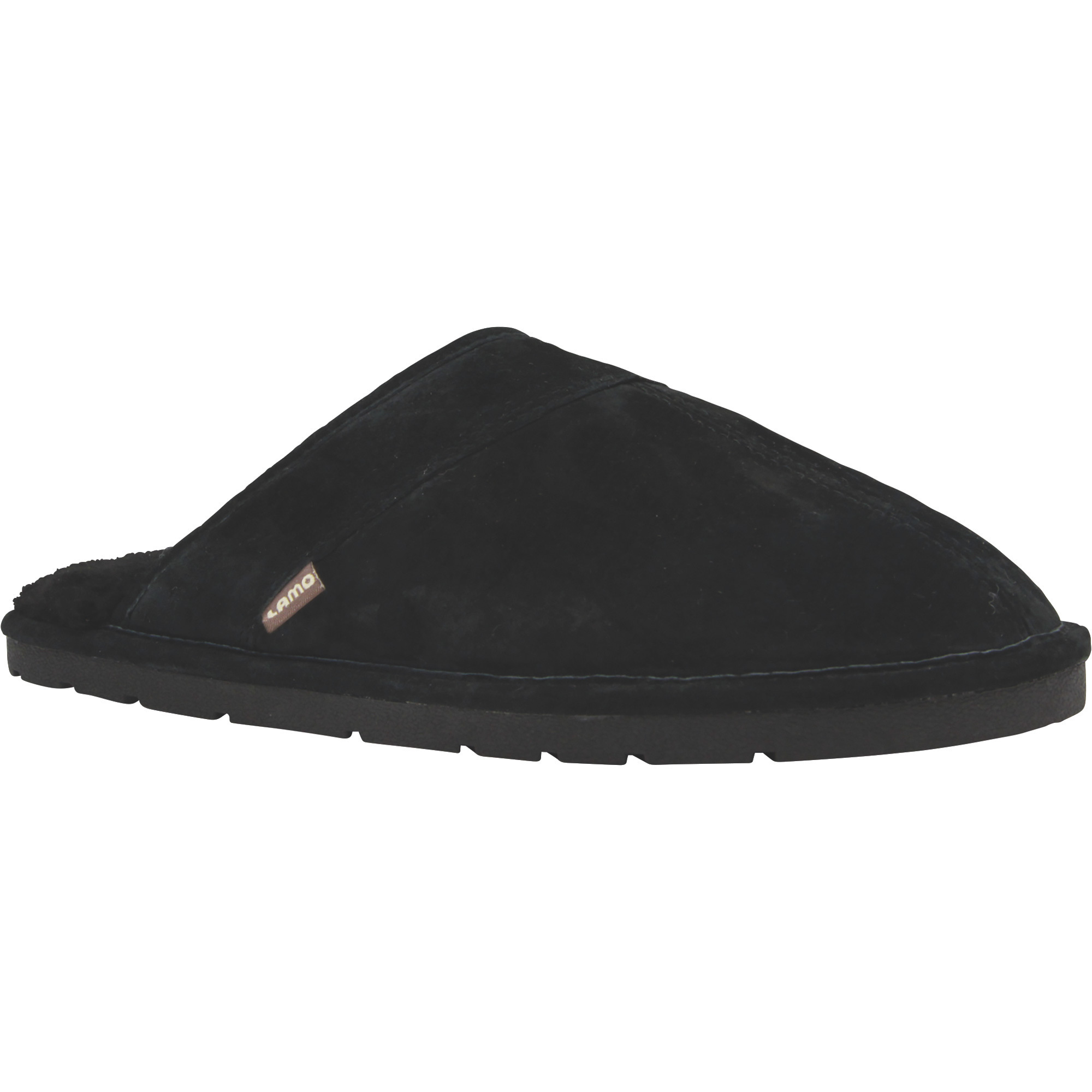 Lamo Men's Faux Sheepskin Scuff Slippers, Black, XL | Northern Tool