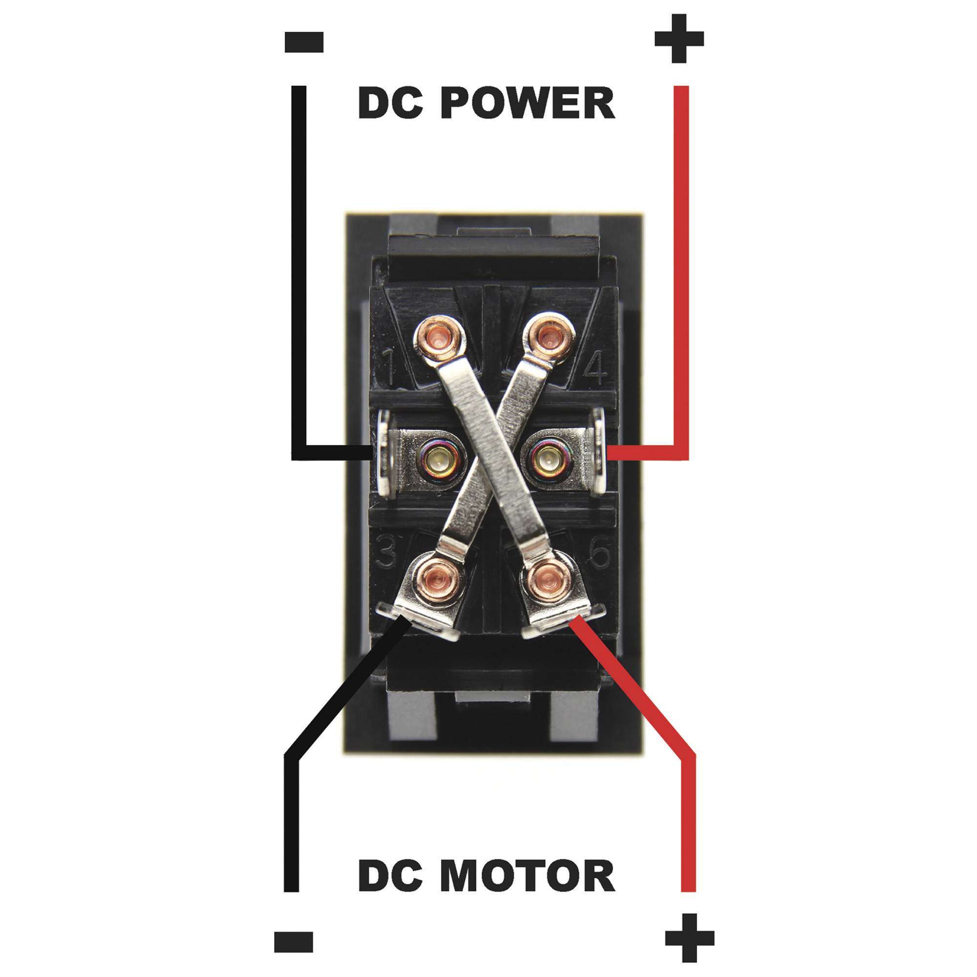 Glideforce Toggle Reversing Switch, 30 Amp Maintained Contacts, Model ...