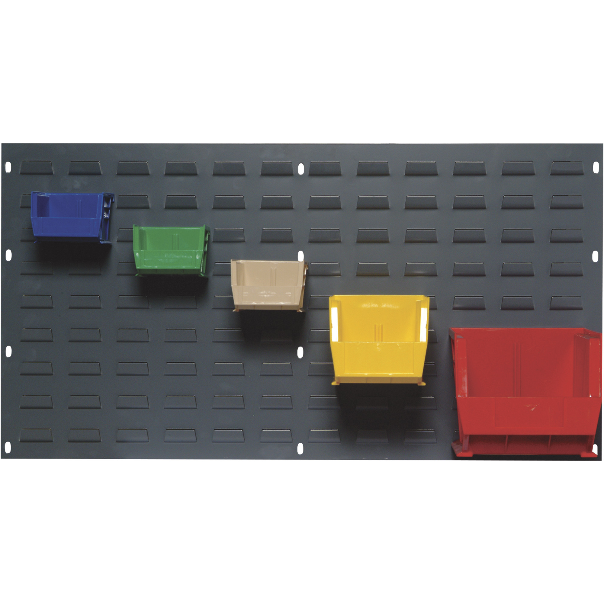 Quantum Storage Louvered Panel with 32 Bins, 36in.L x 19in.H Unit Size ...