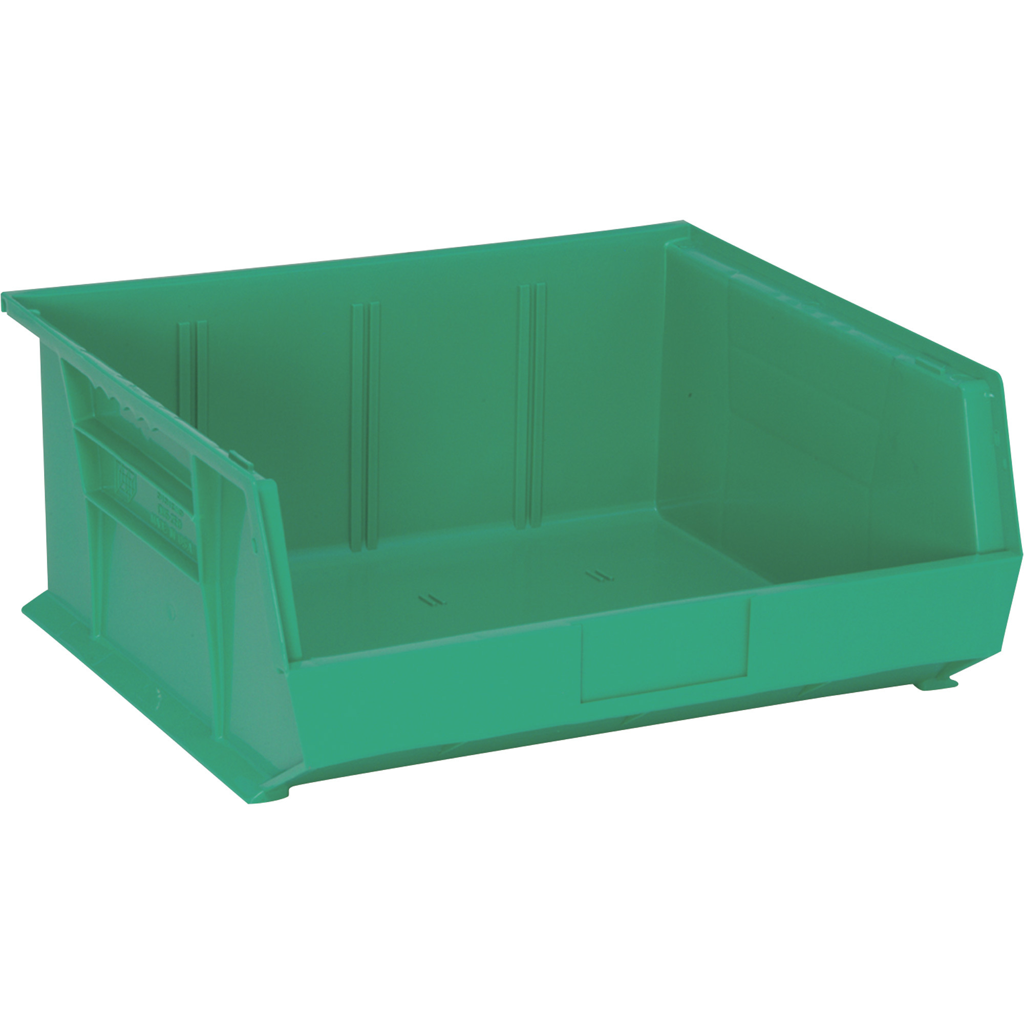 Quantum Storage Heavy Duty Stacking Bins, 14 3/4in. x 16 1/2in. x 7in ...