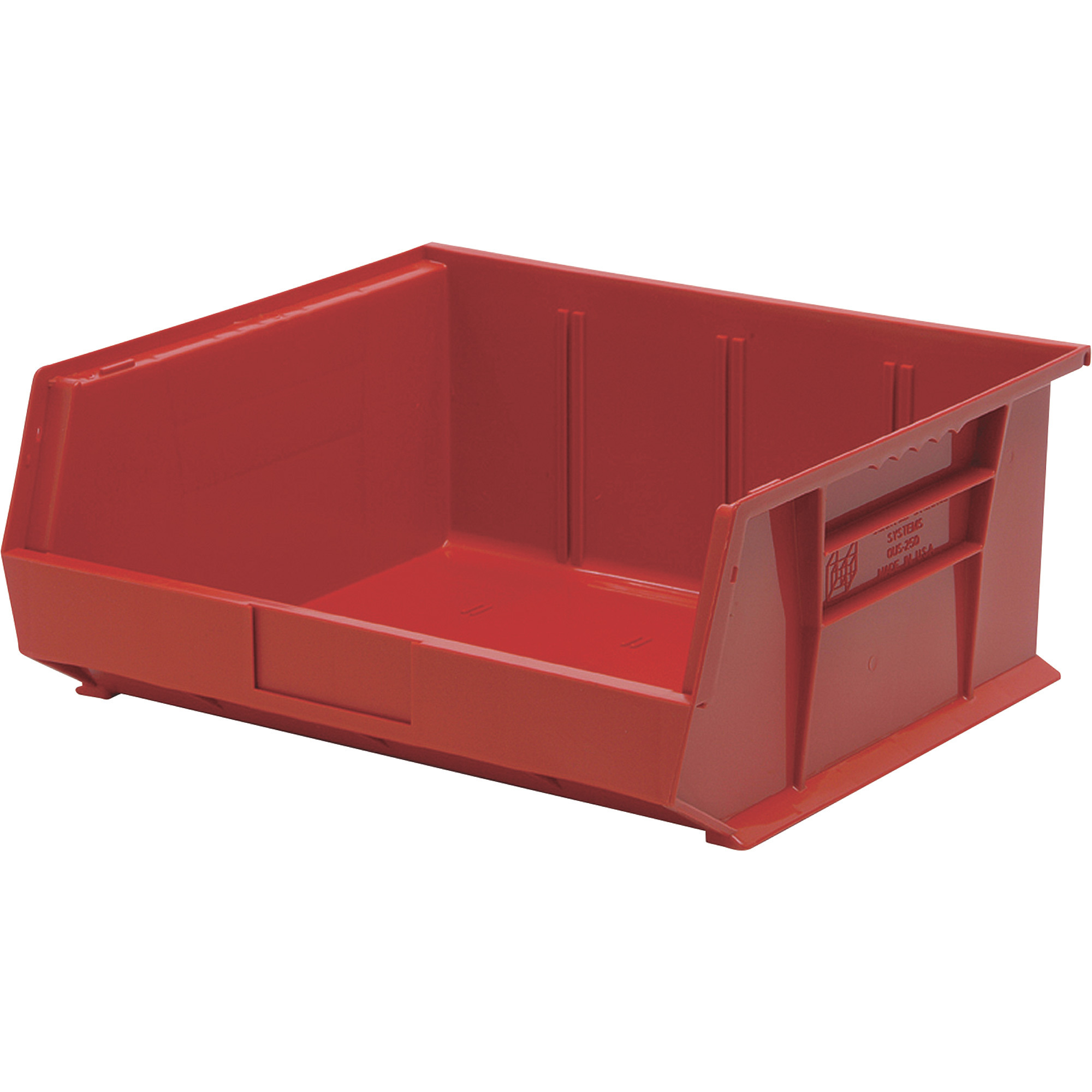 Quantum Storage Heavy Duty Stacking Bins, 14 3/4in. x 16 1/2in. x 7in ...