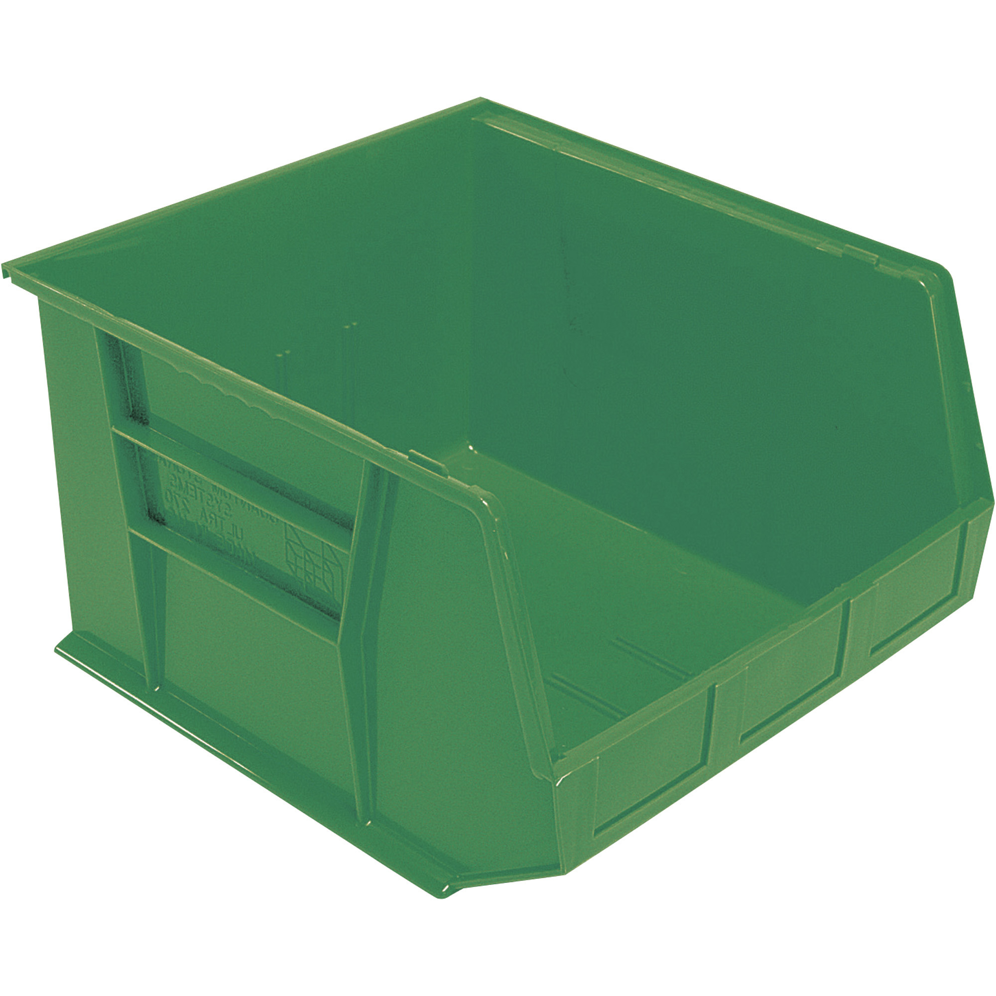 Quantum Storage Heavy Duty Stacking Bins, 18in. x 16 1/2in. x 11in ...