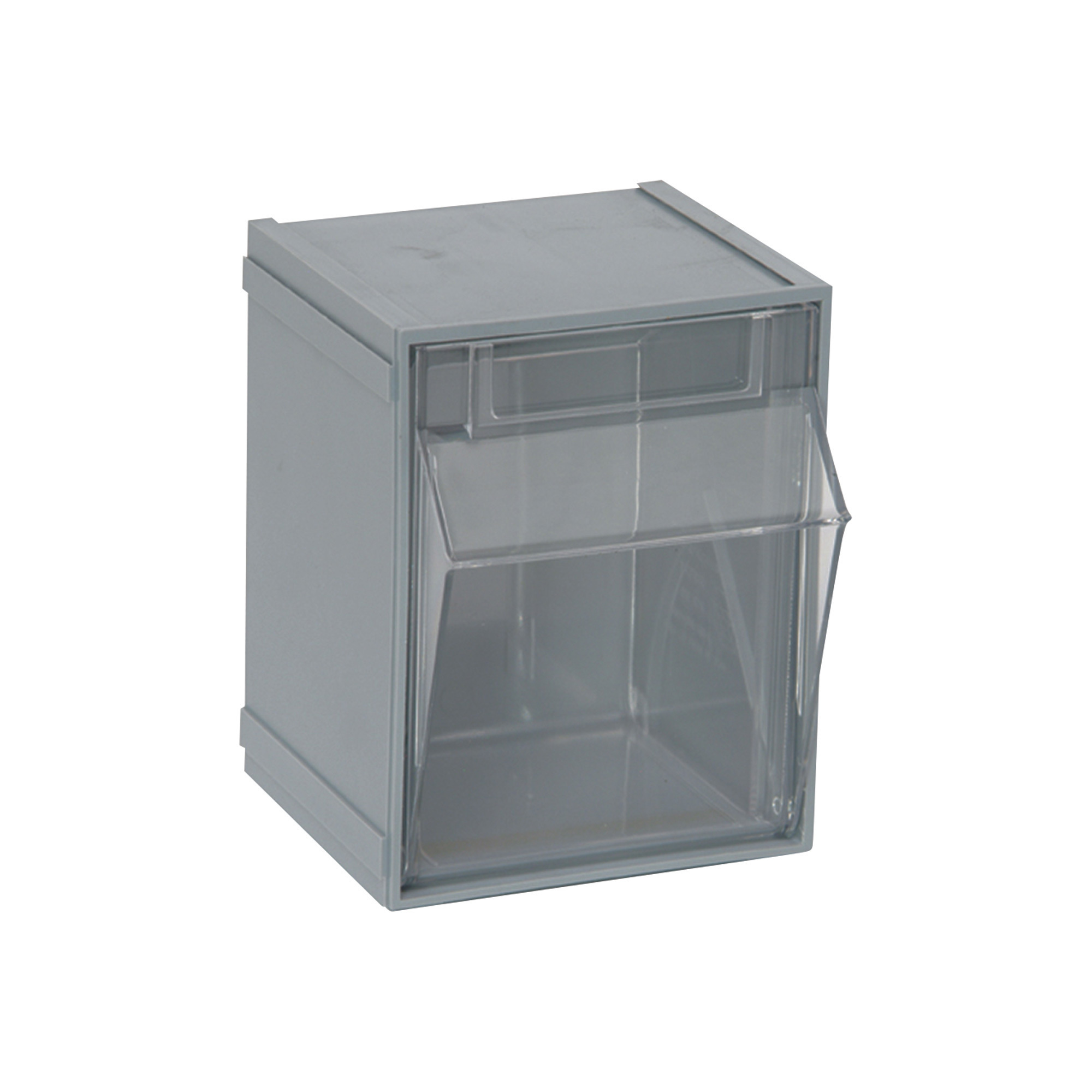 Quantum Storage Clear Tip Out Storage Bins, 4in. x 4 1/2in. x 6in. Size ...