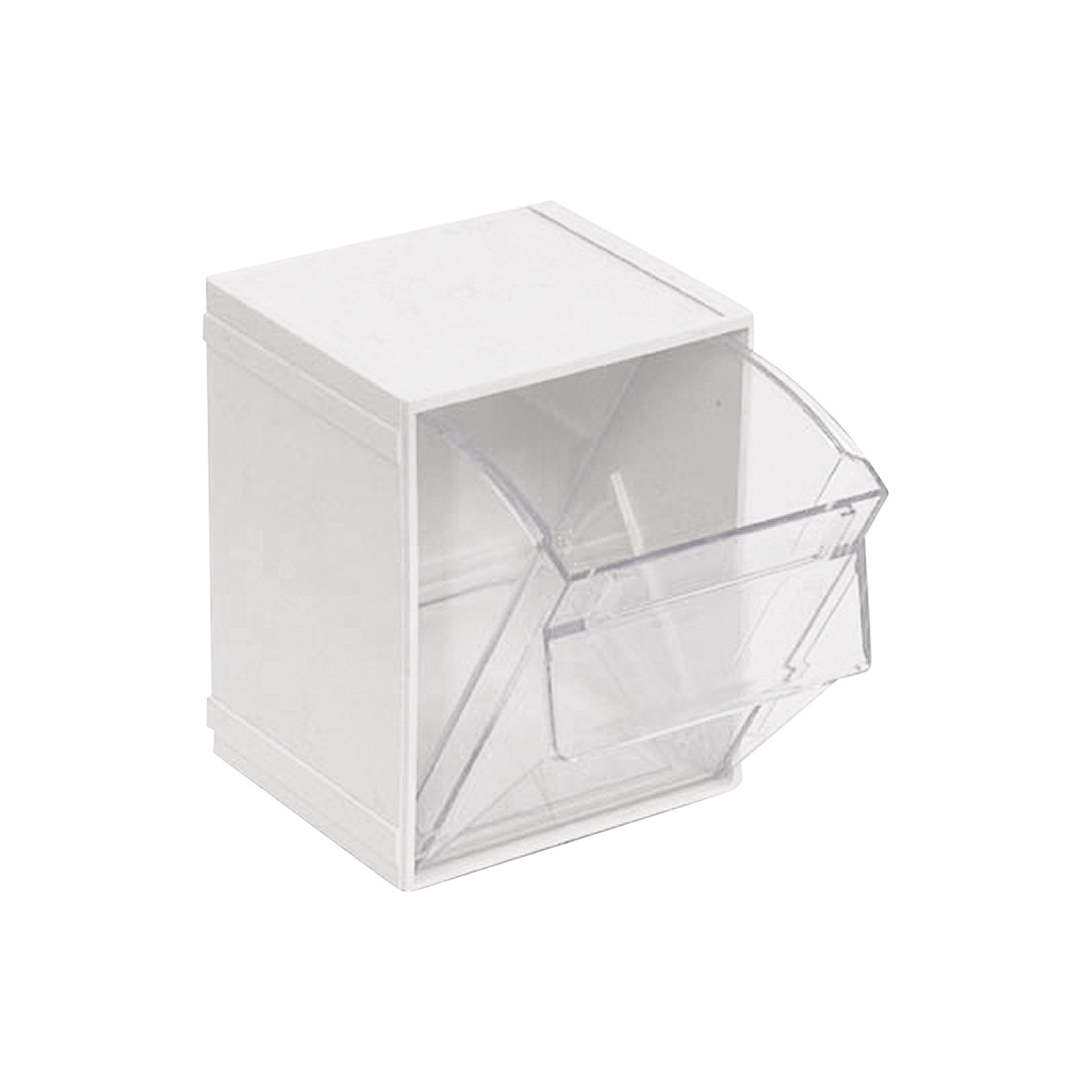 Quantum Storage Clear Tip Out Storage Bins, 4in. x 4 1/2in. x 6in. Size ...