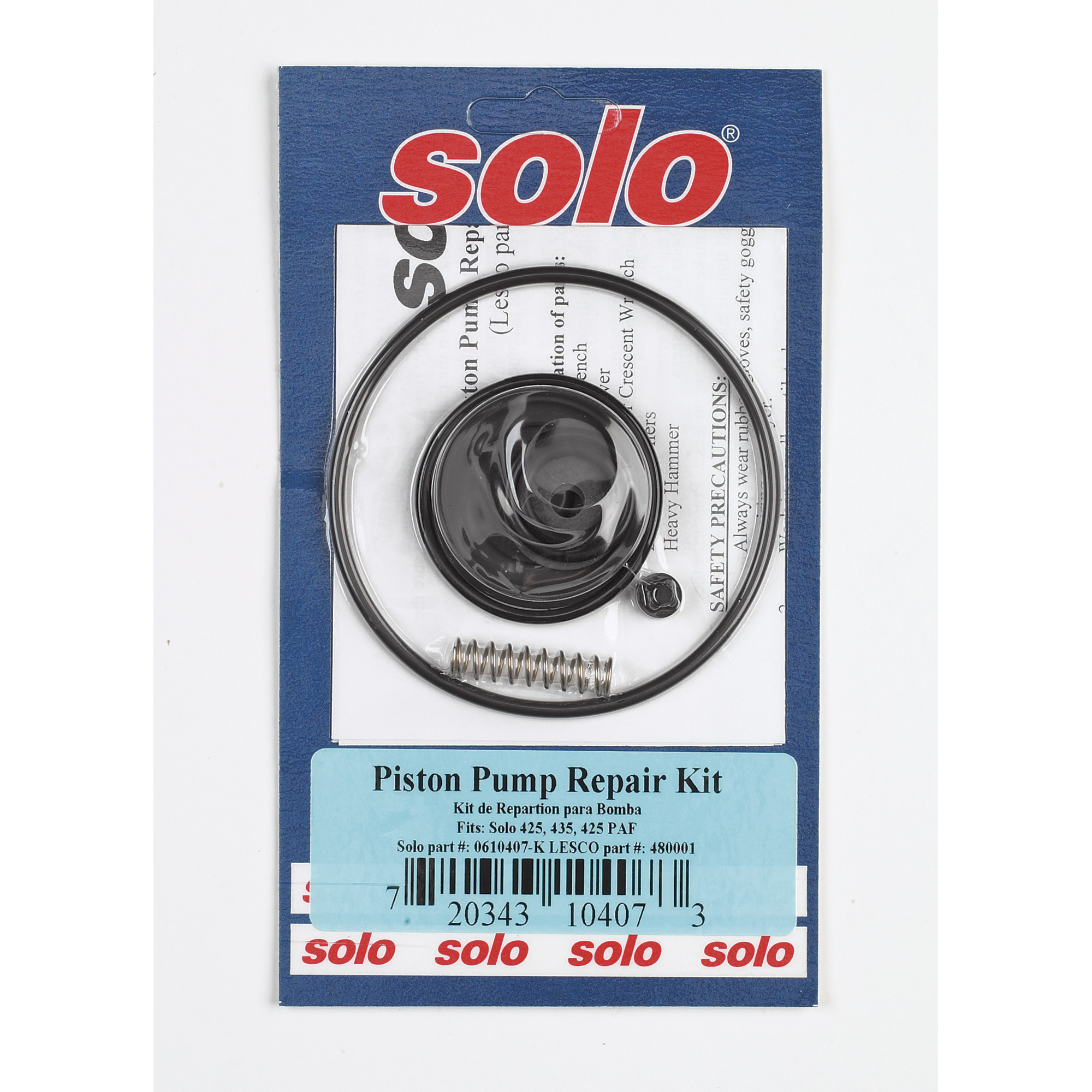 Solo Piston Pump Repair Kit, Model# 0610407-K | Northern Tool