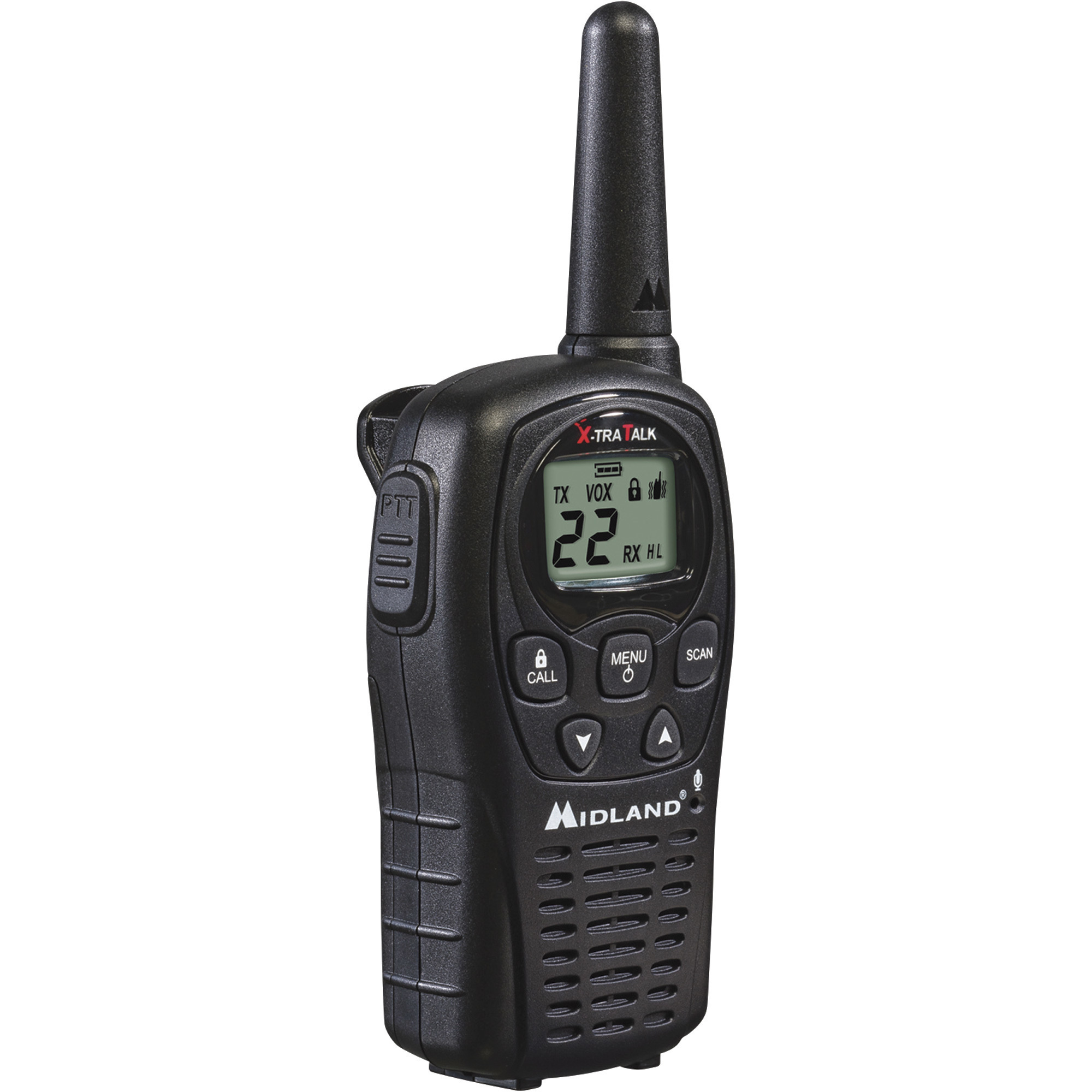Midland Handheld GMRS Radio, Pair, 24-Mile Range, Model# LXT500VP3 ...