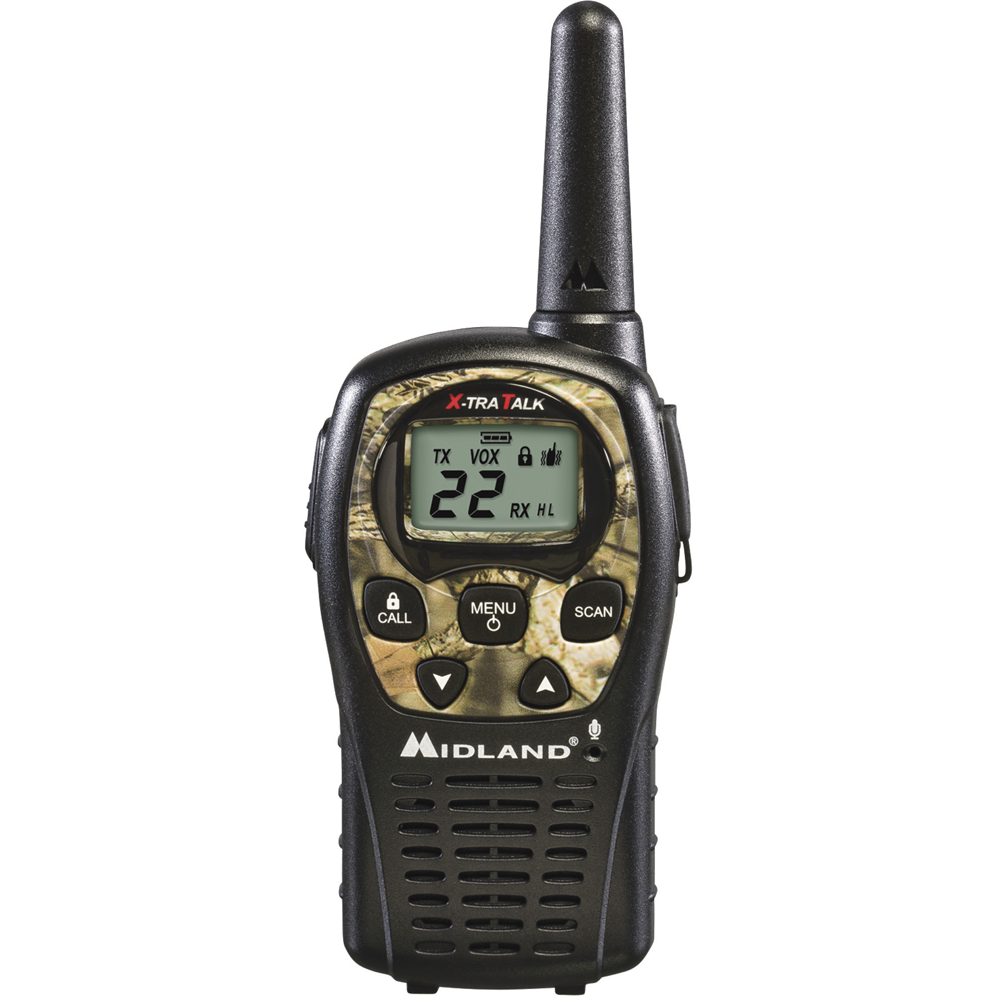Midland Handheld GMRS Radio — Pair, 24-Mile Range, Mossy Oak Breakup ...