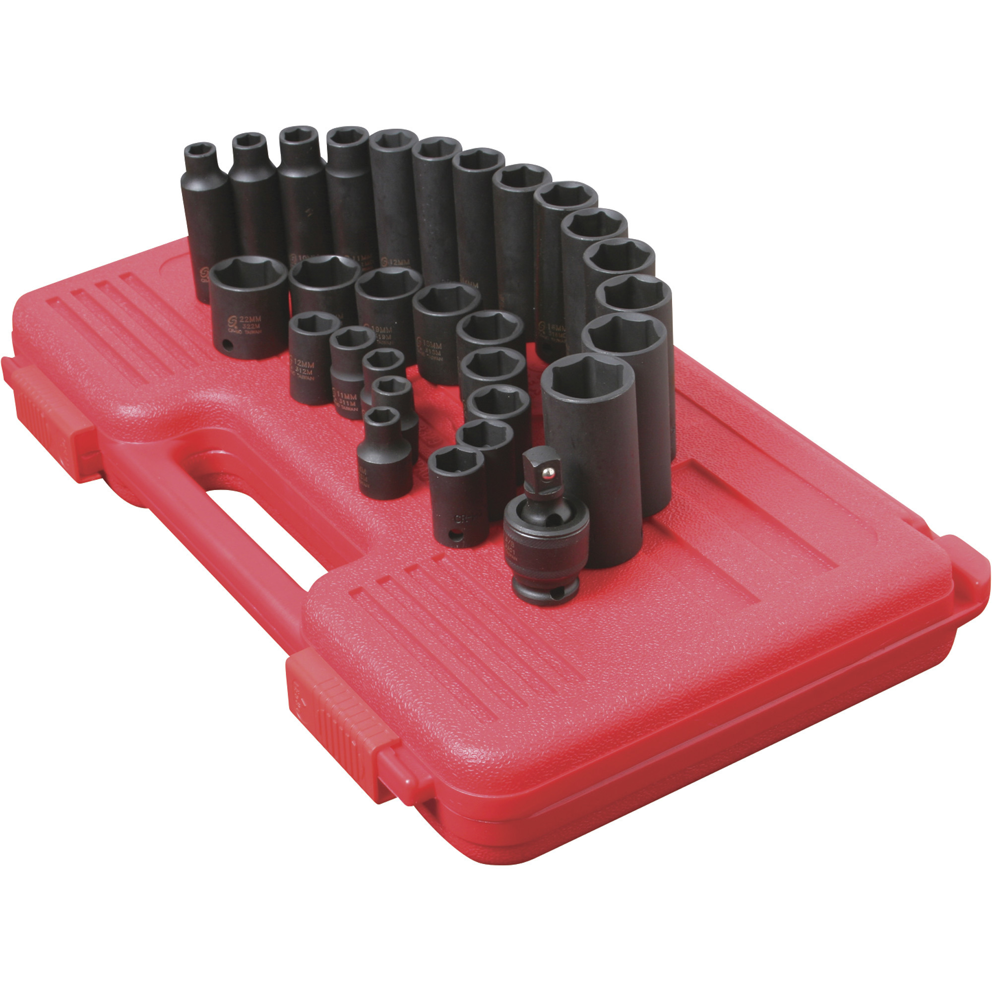 Sunex Master Metric Impact Socket Set, 29-Pc., 3/8in.-Drive, Model ...