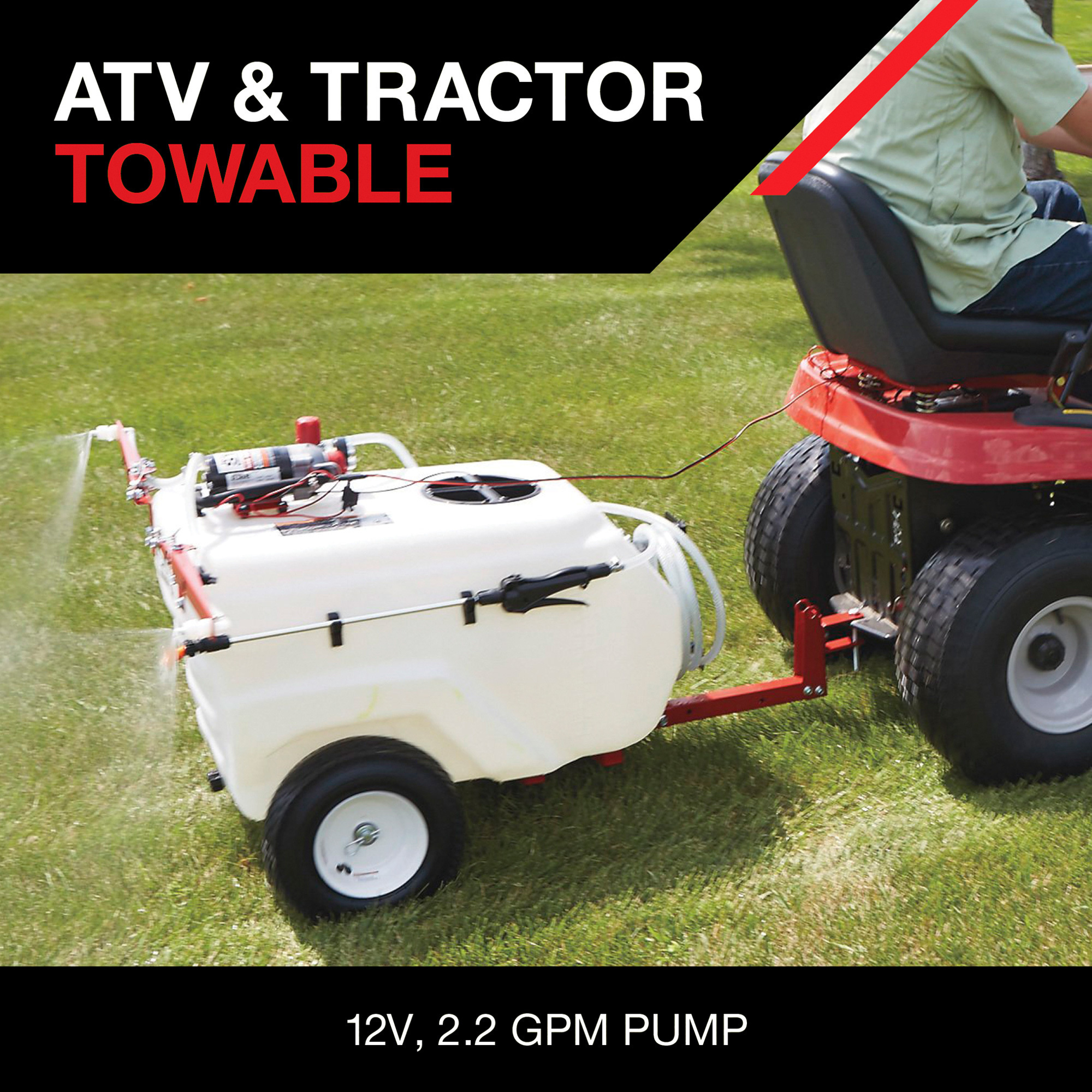 NorthStar Tow-Behind Trailer Boom Broadcast and Spot Sprayer, 31 ...