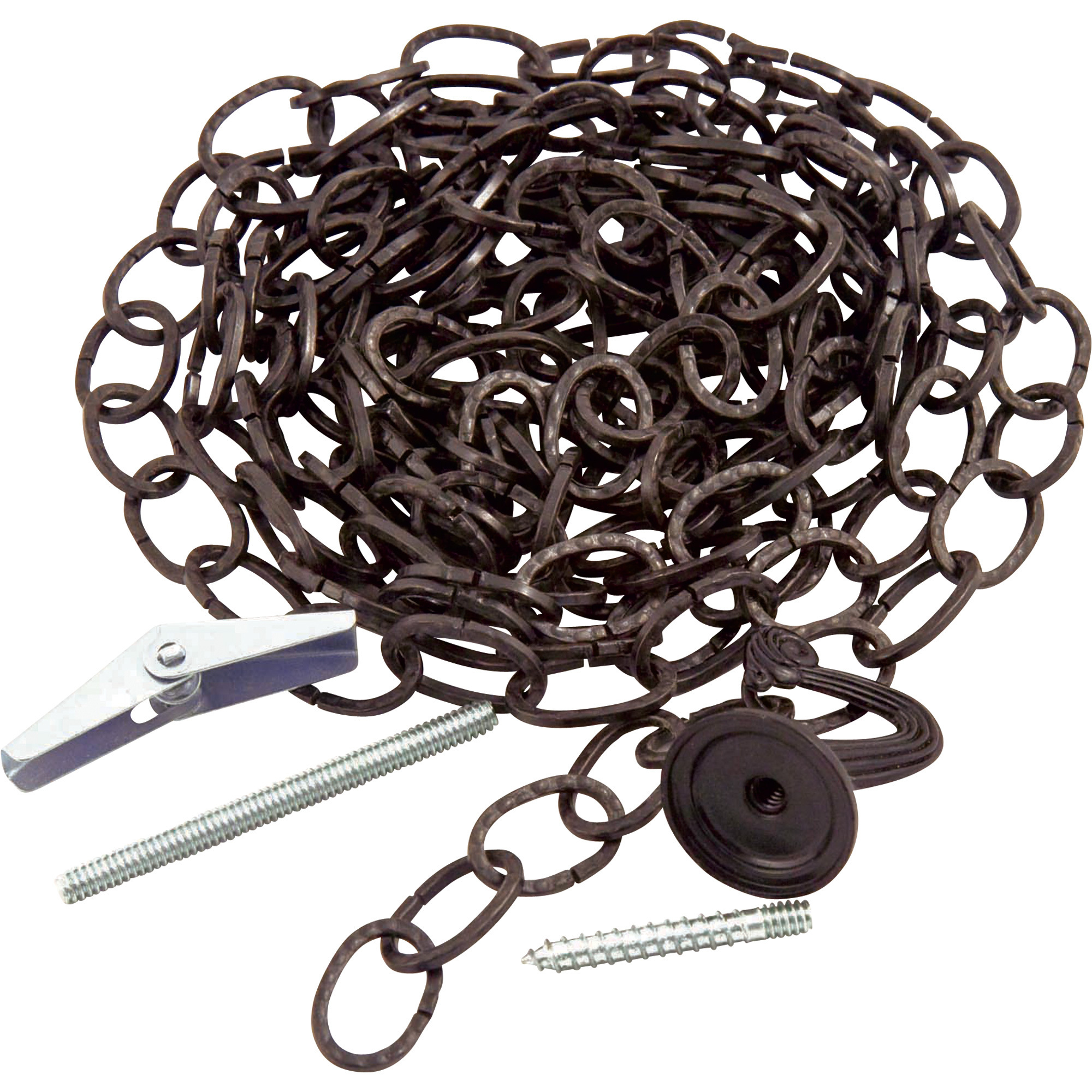 Decorative Hammered Chain, 10Ft.L, Black | Northern Tool