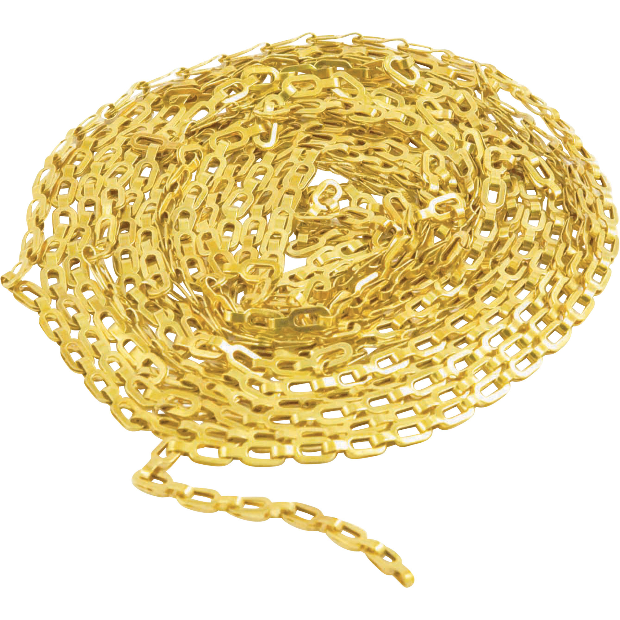 Brass Safety Chain, 1/0 x 15ft. Size, 30-Lb. Working Load | Northern Tool